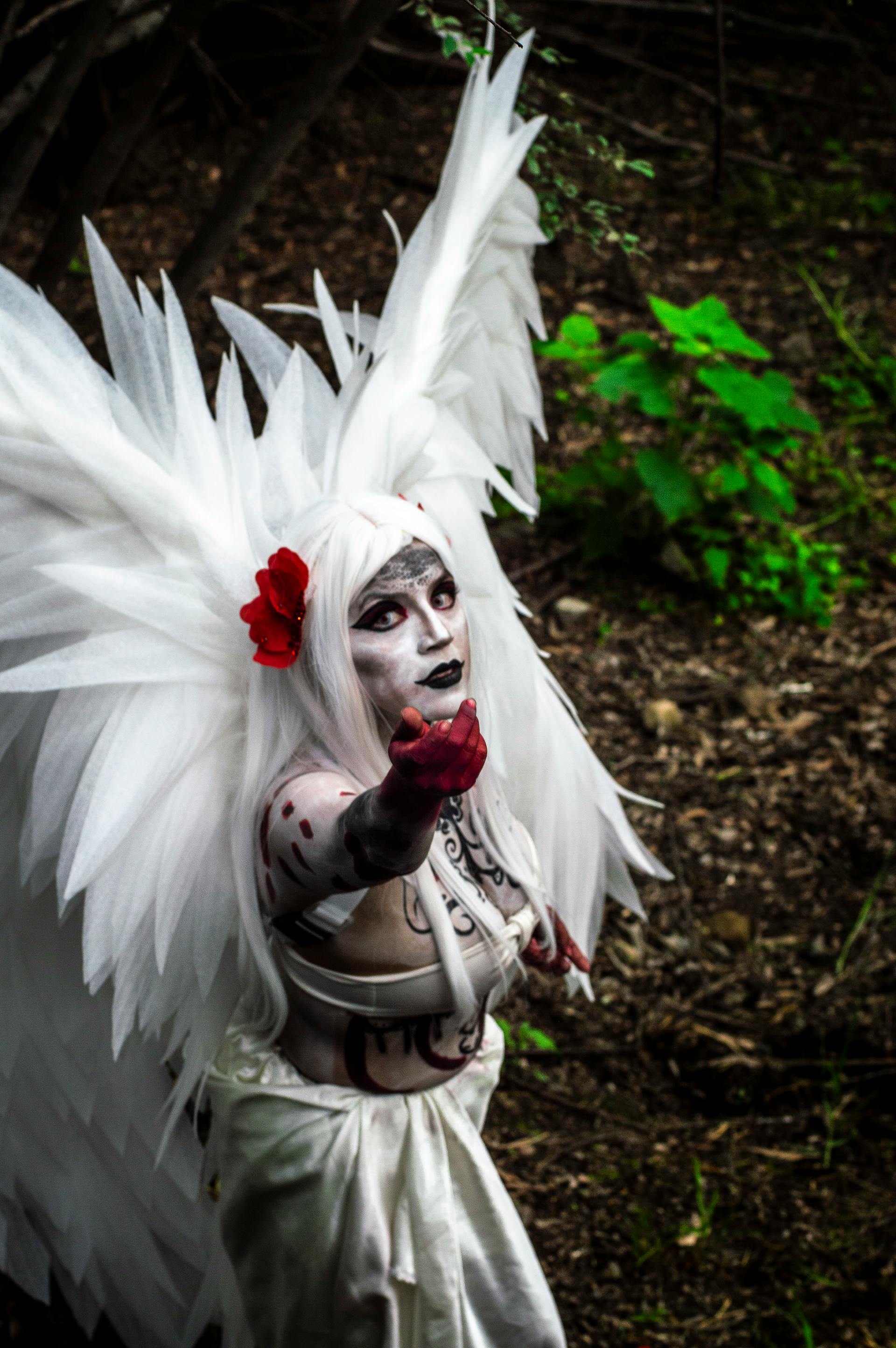 Gorgeous woman in angel costume · Free Stock Photo