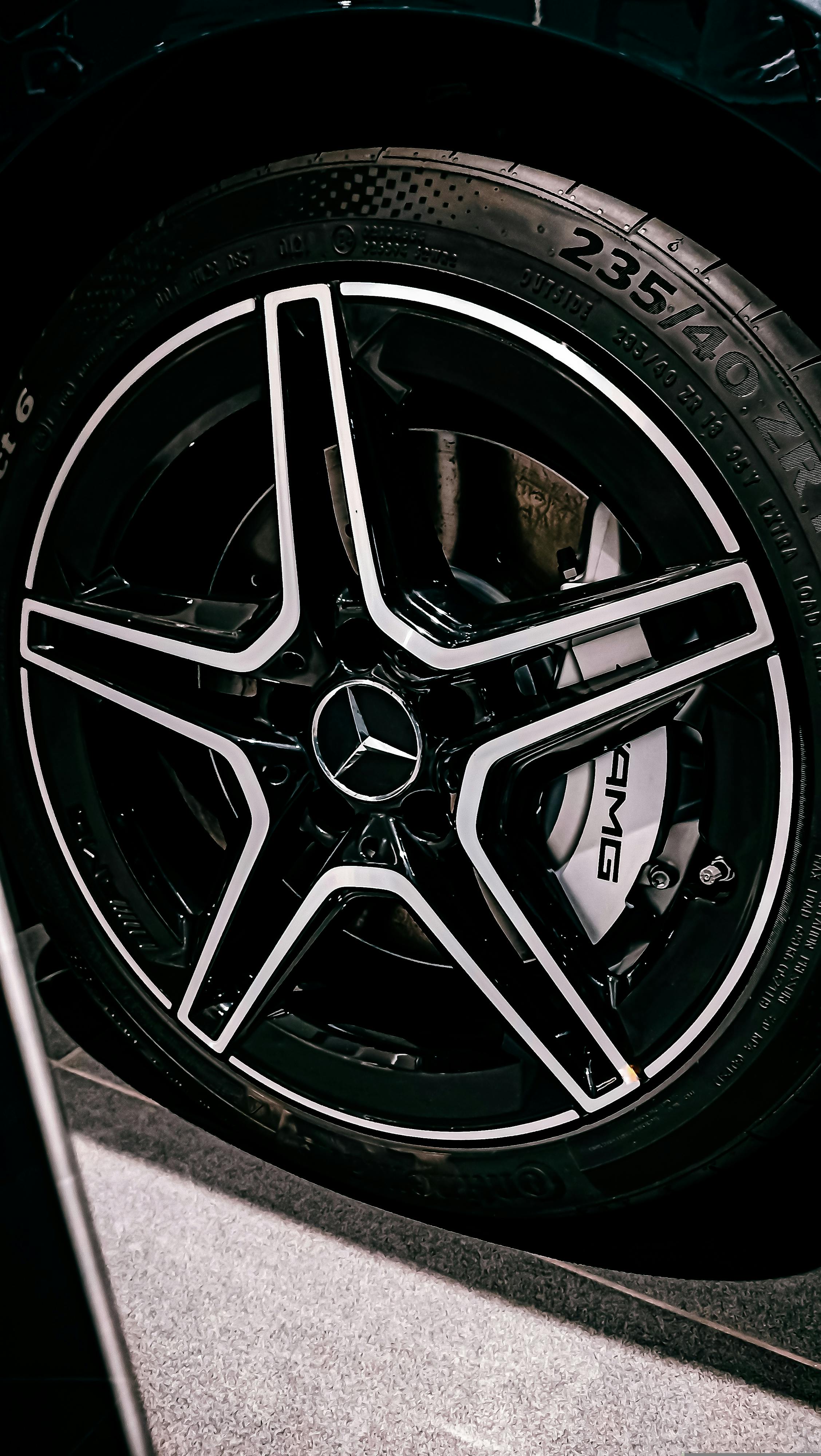 Close up of Mercedes Car Wheel · Free Stock Photo
