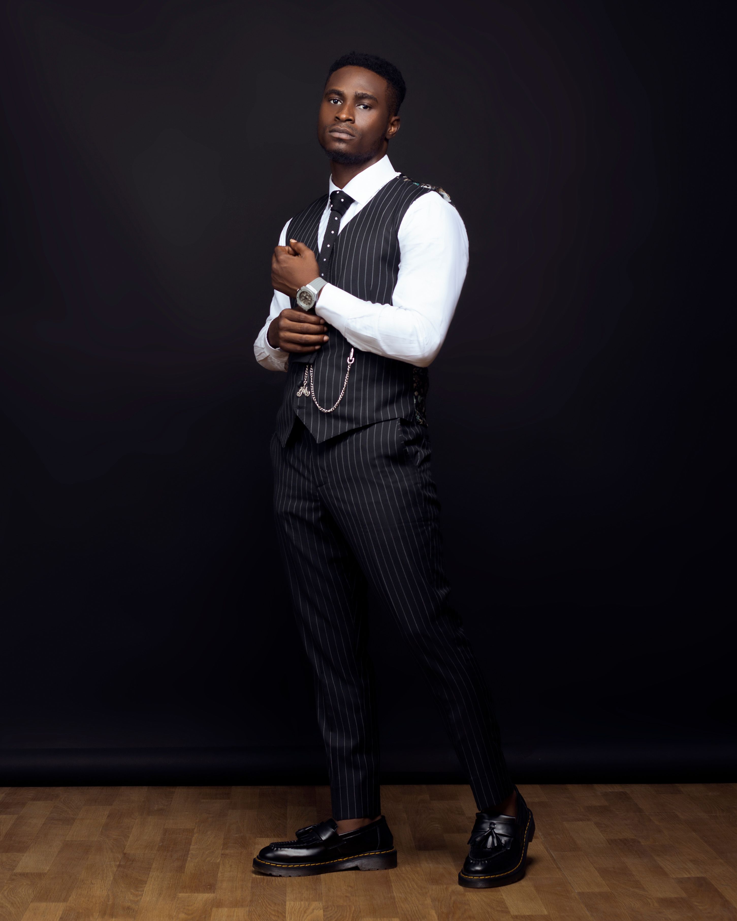 Man Posing in Vest and Suit · Free Stock Photo