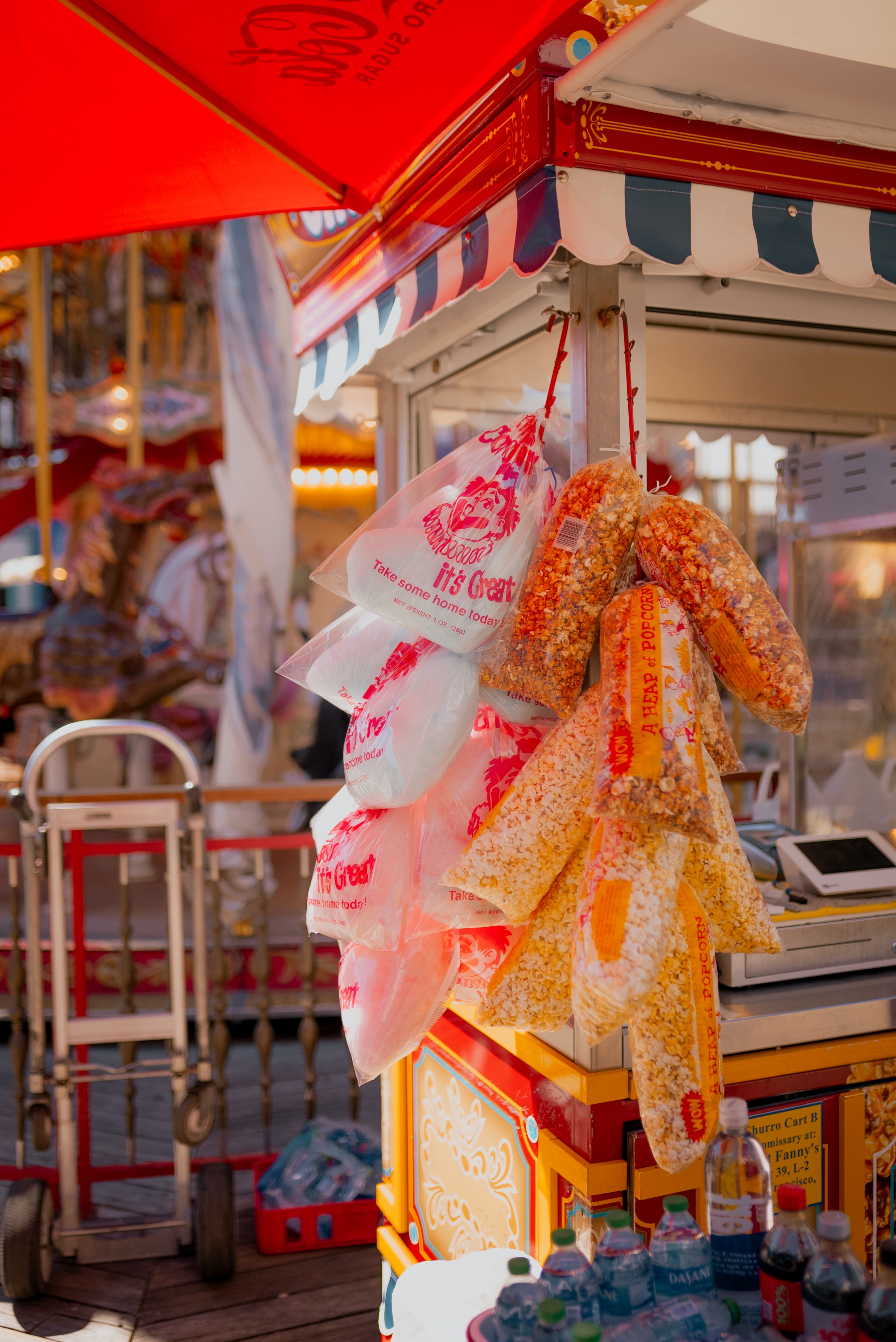 Bags with Food on Food Stand · Free Stock Photo