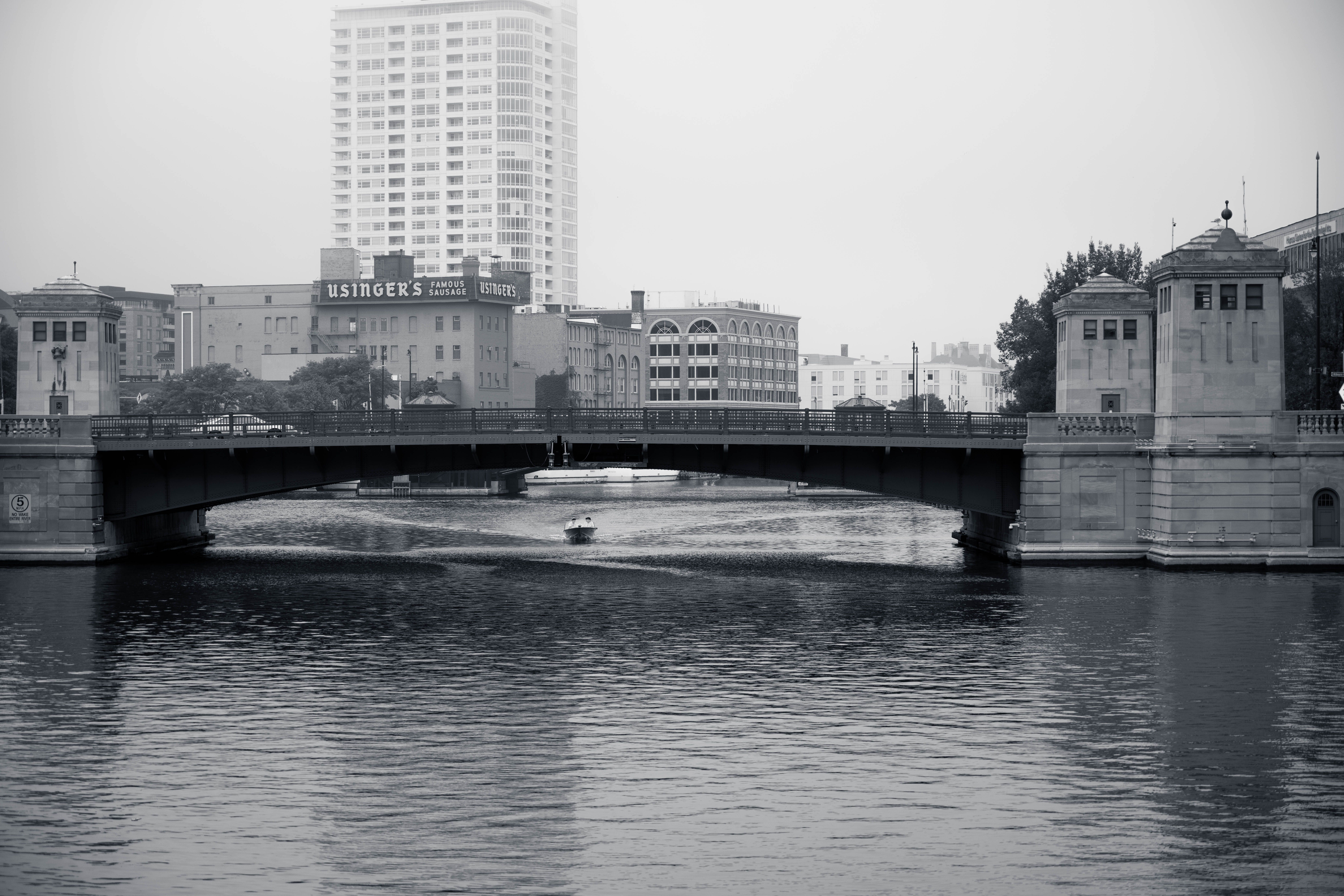 View of a Bridge and Buildings Downtown Milwaukee, Wisconsin · Free ...