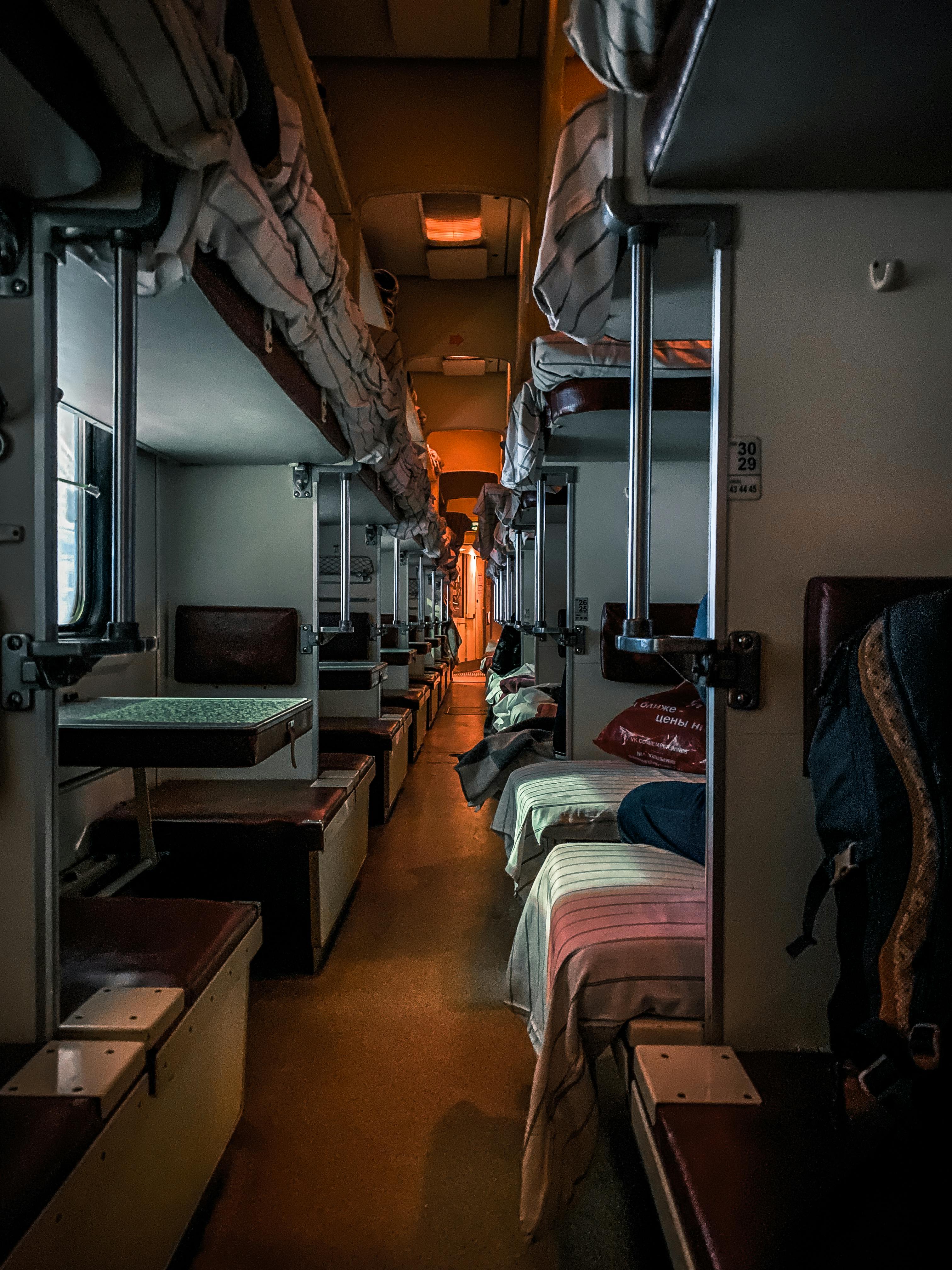 Inside Old Train Sleeping Car