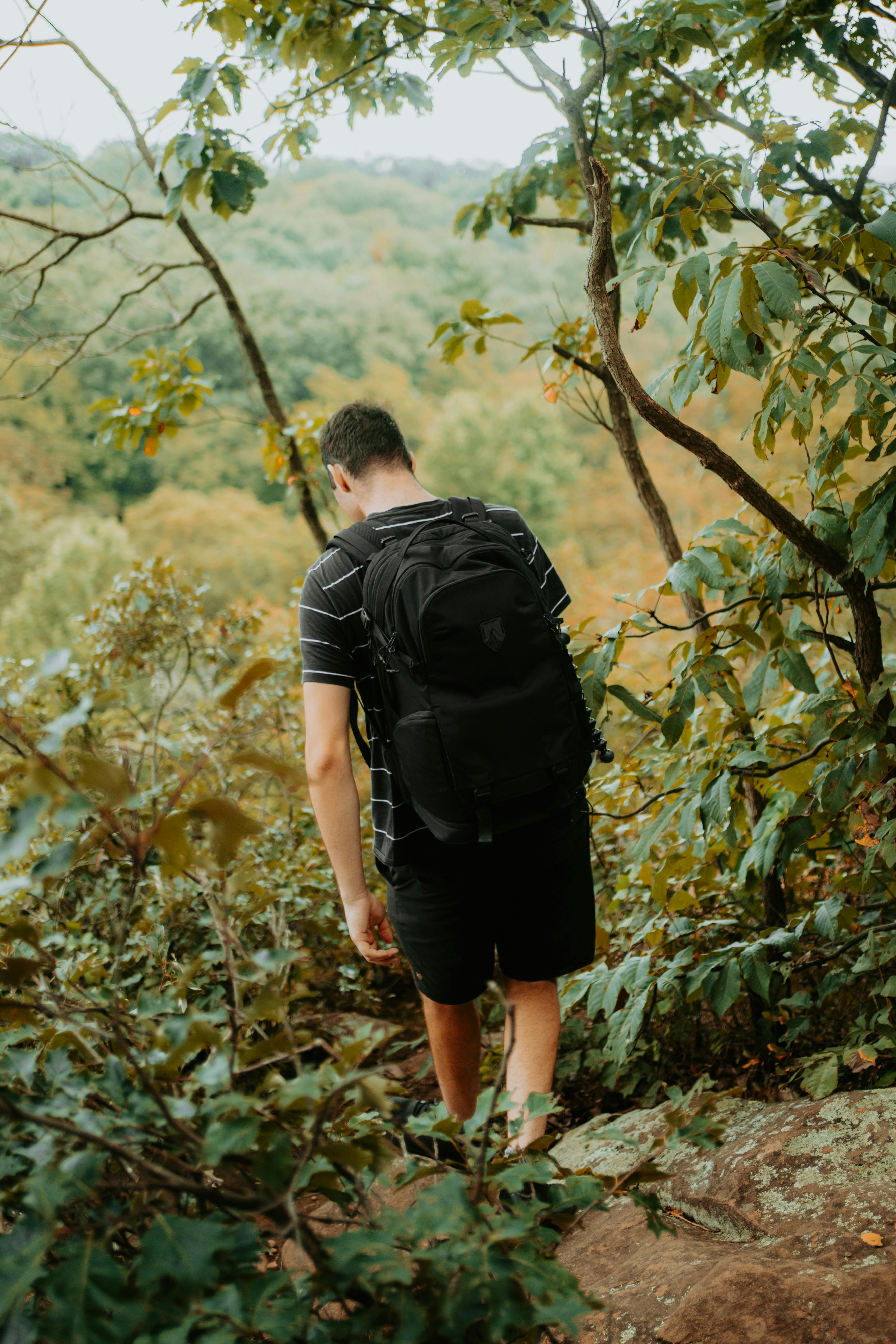 Man Hiking with Backpack · Free Stock Photo