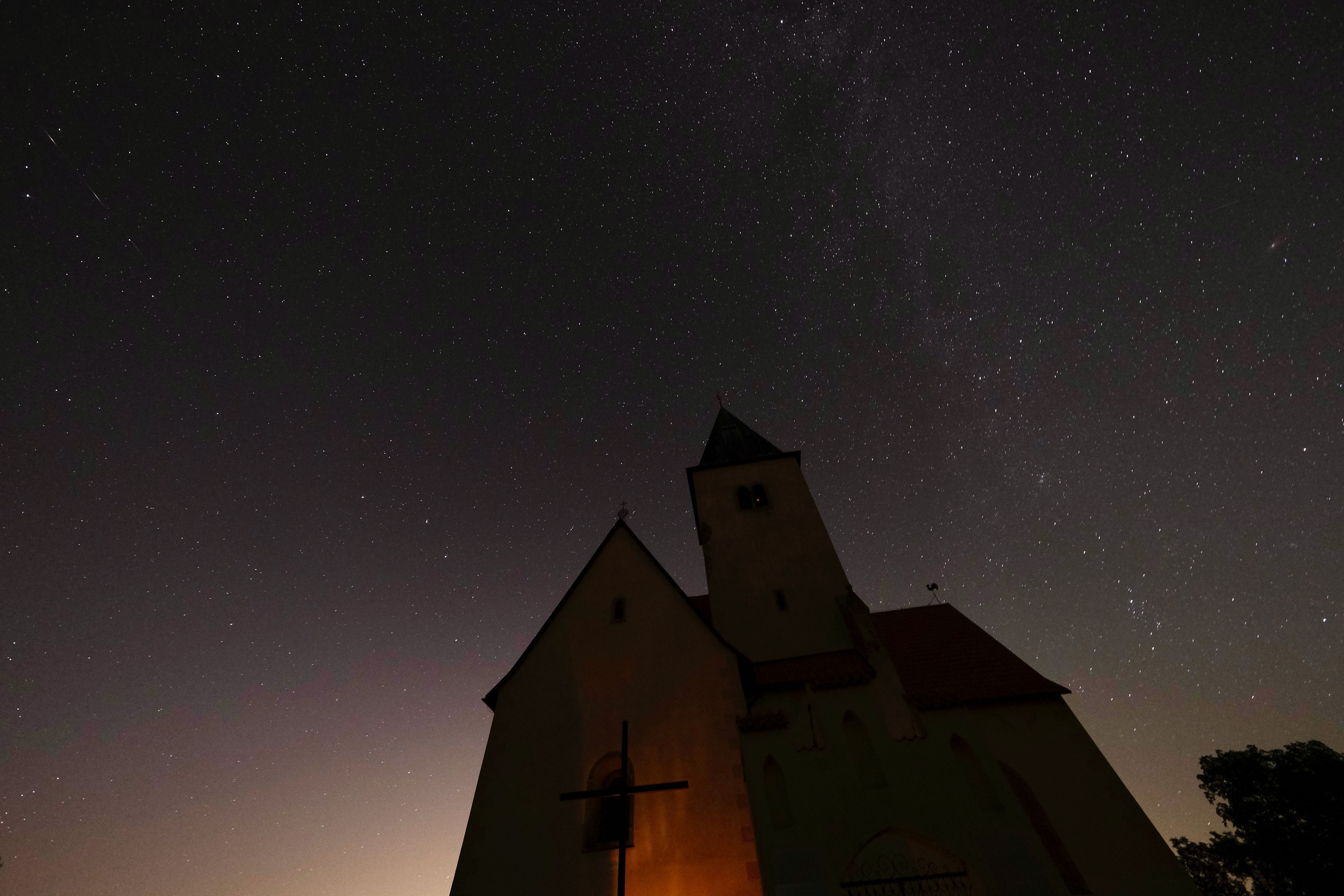 Photo of a Church against the Sky at Dusk · Free Stock Photo