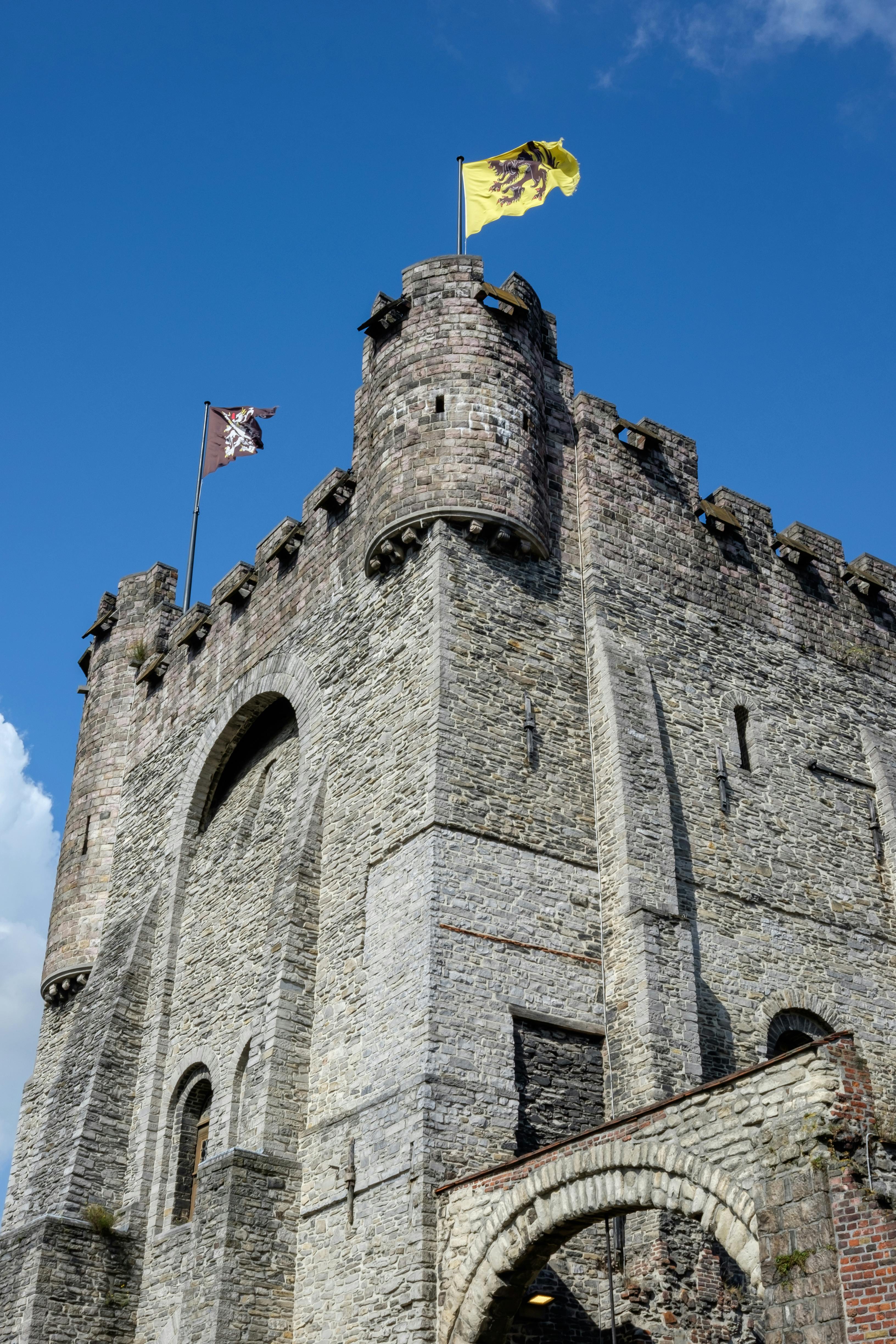 Walls of Gravensteen Castle in Ghent in Belgium · Free Stock Photo