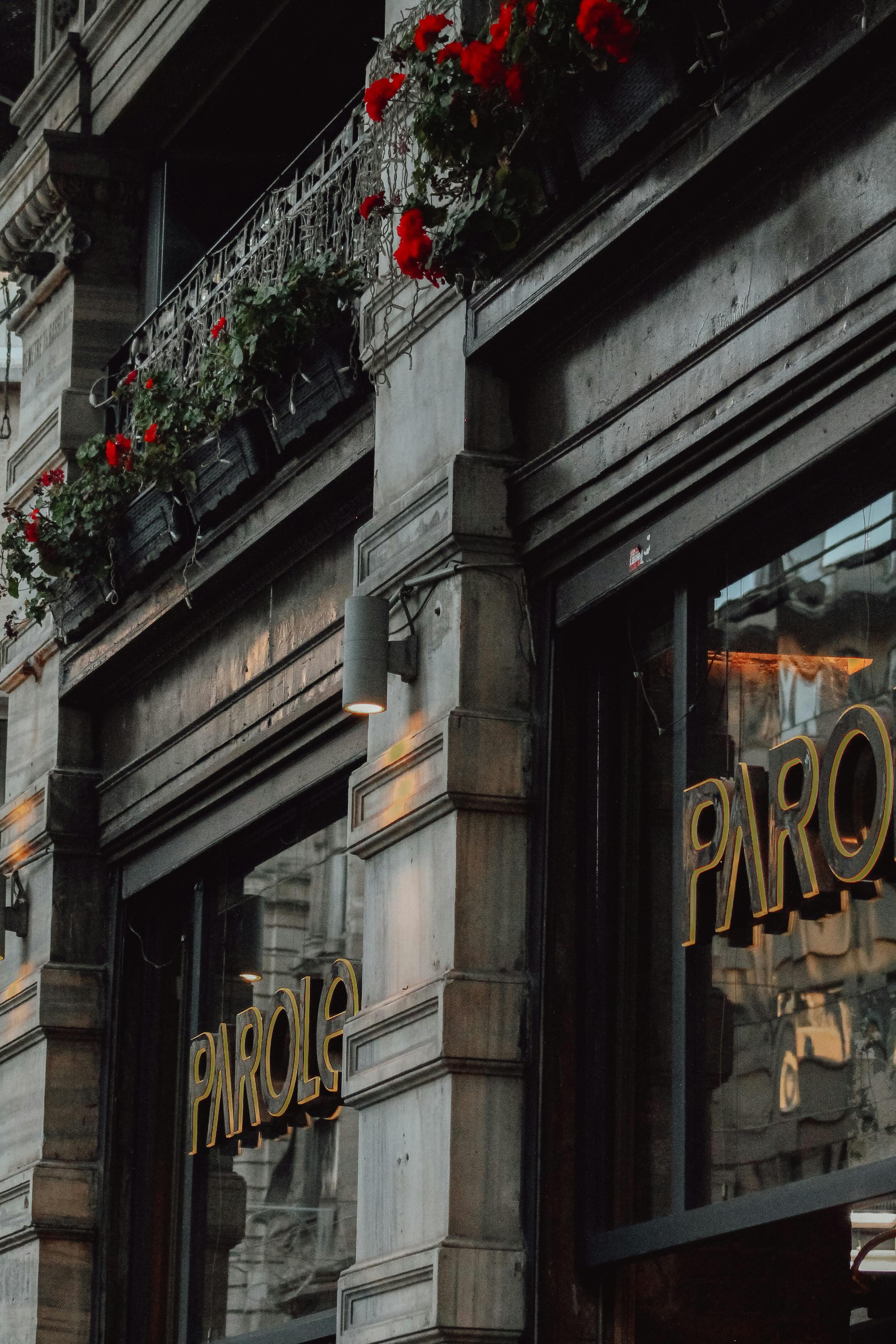 Flowers over Stores Windows in Town · Free Stock Photo