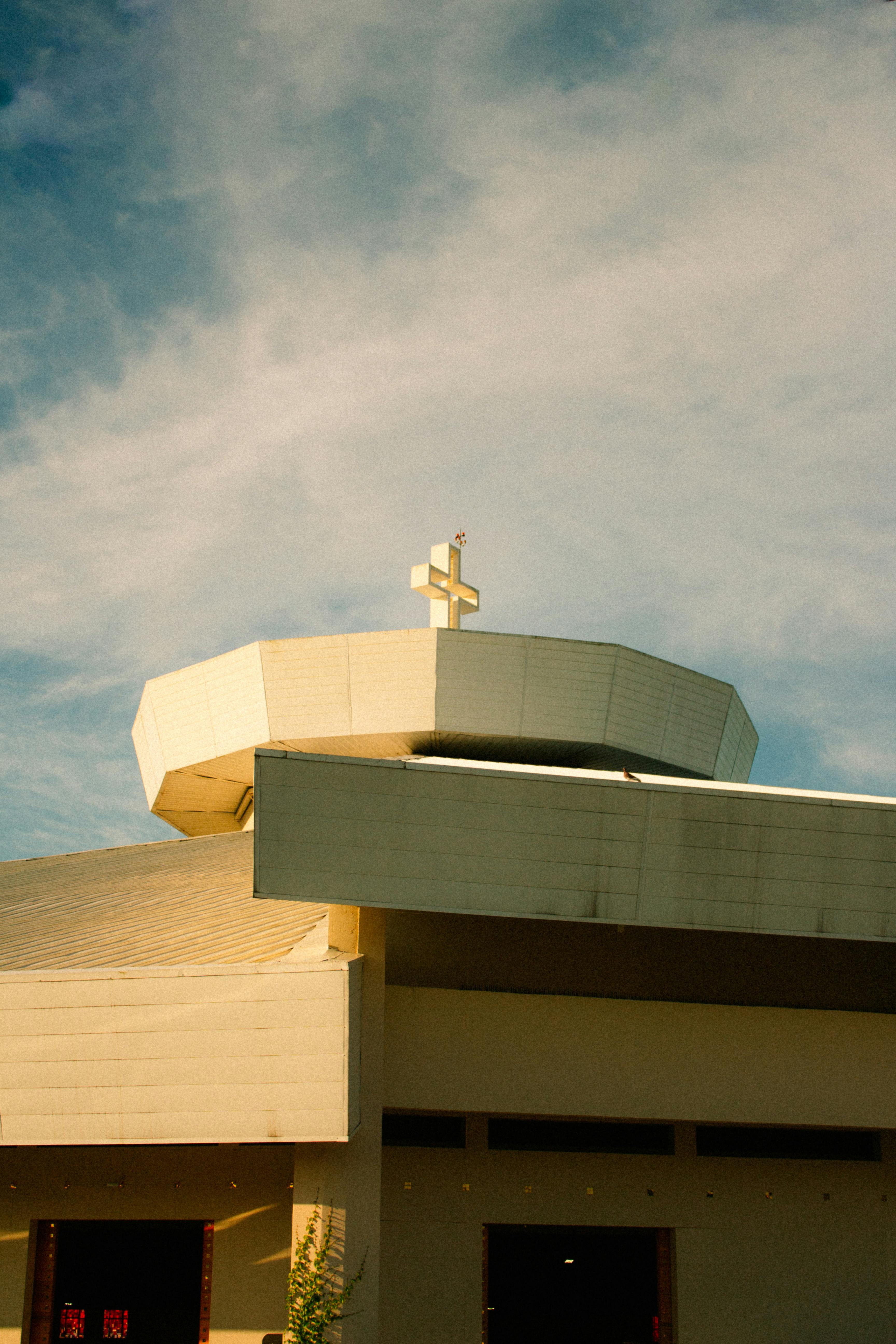 Red Dots on Church Wall · Free Stock Photo