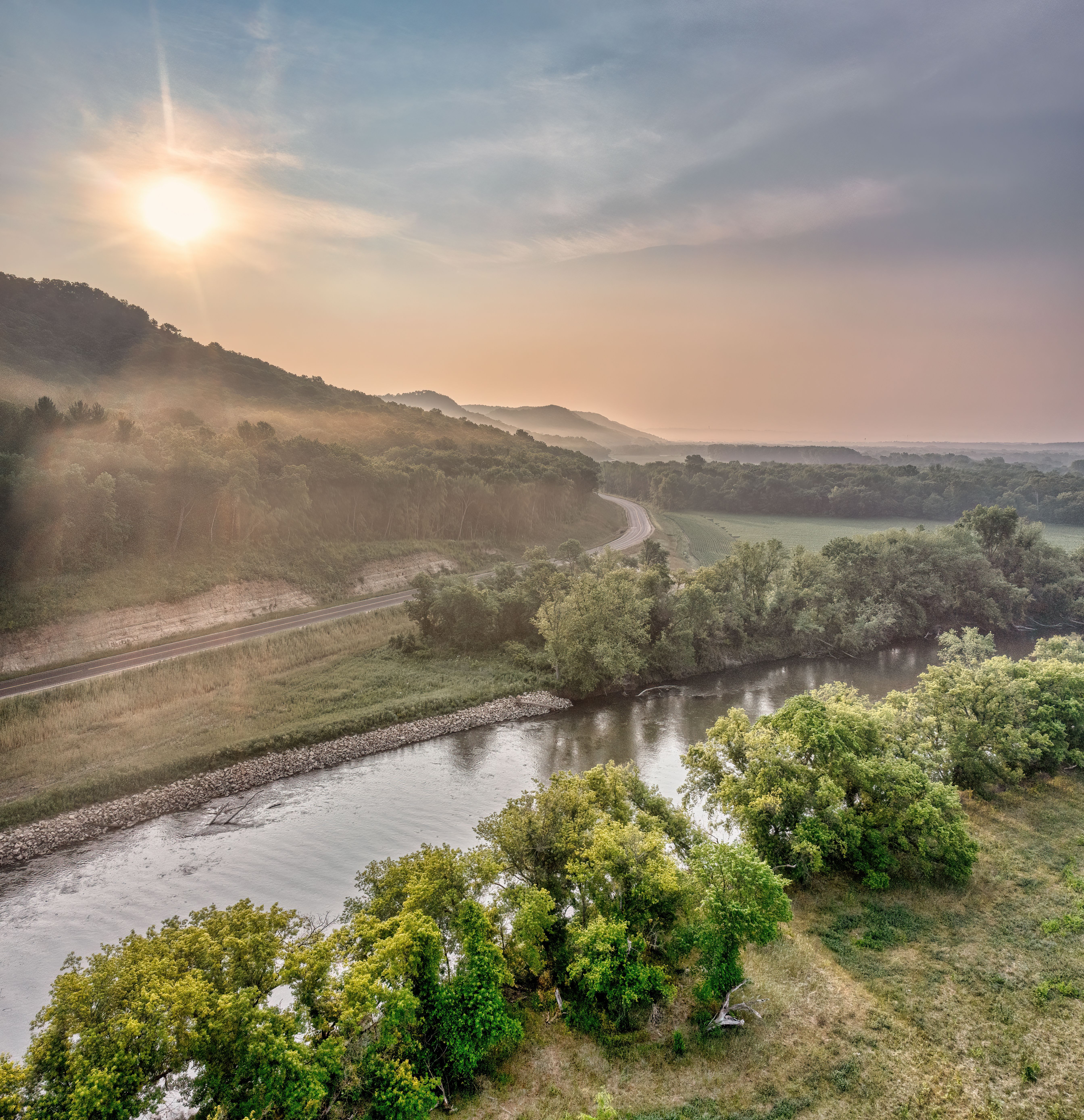 Summer Landscape at Sunrise · Free Stock Photo