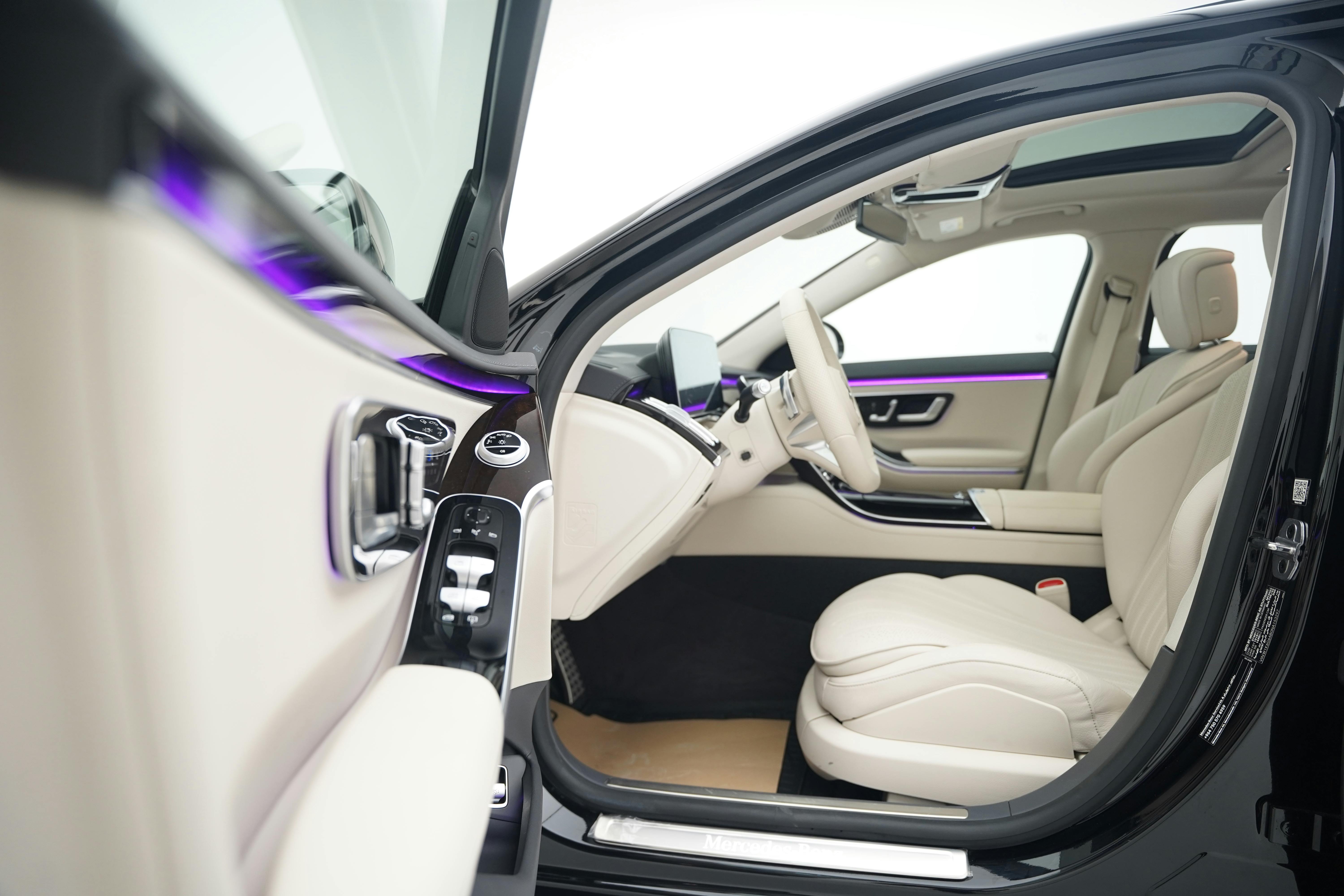 Mercedes-Maybach GLS Interior Seen through Open Door · Free Stock Photo