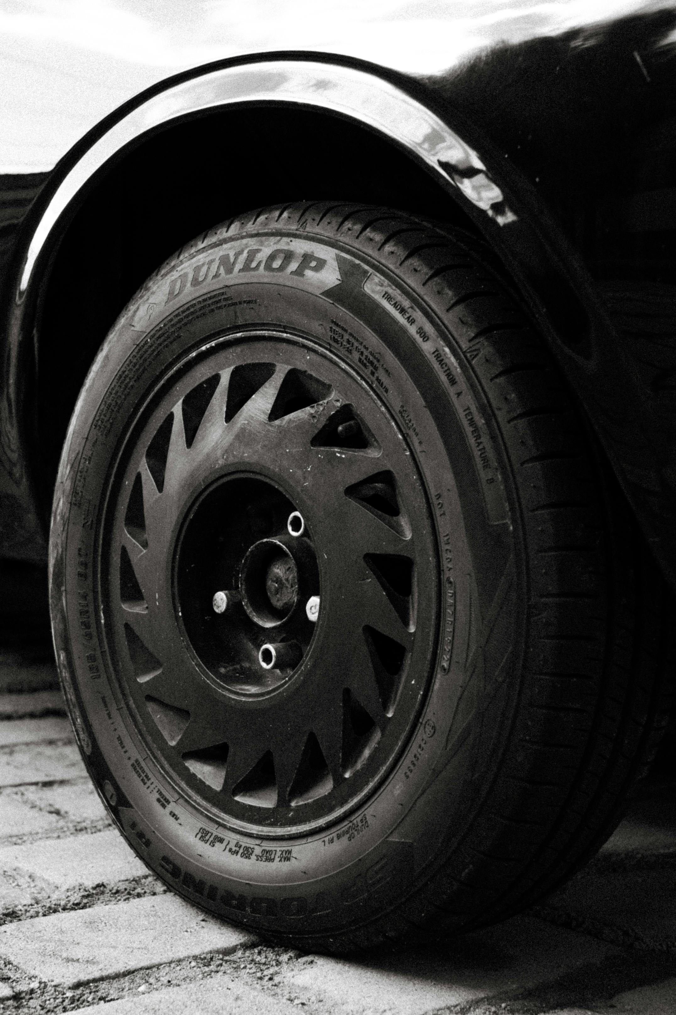 Dunlop Car Tyre · Free Stock Photo