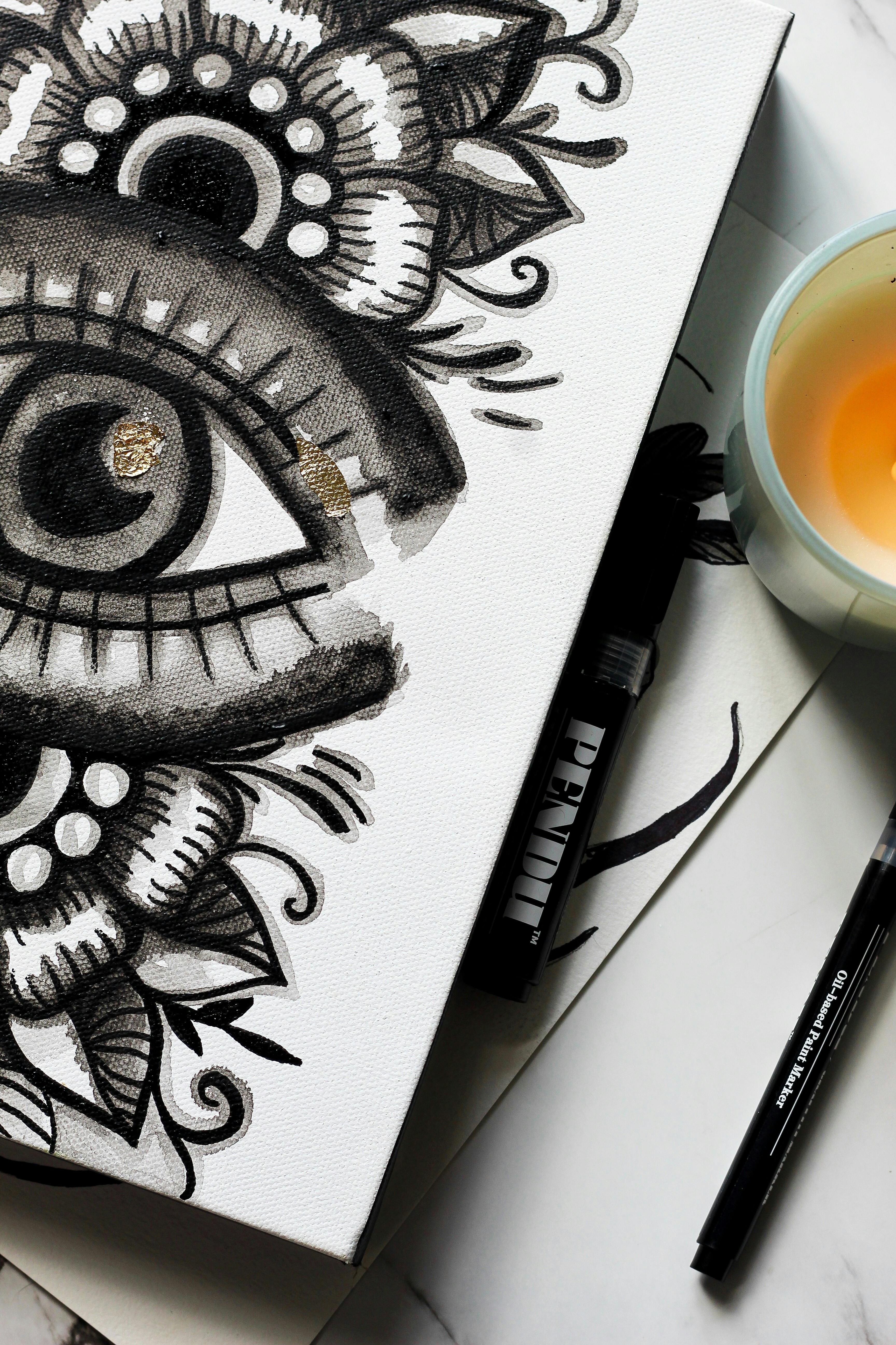 Drawing of Eye on Paper Sheet · Free Stock Photo