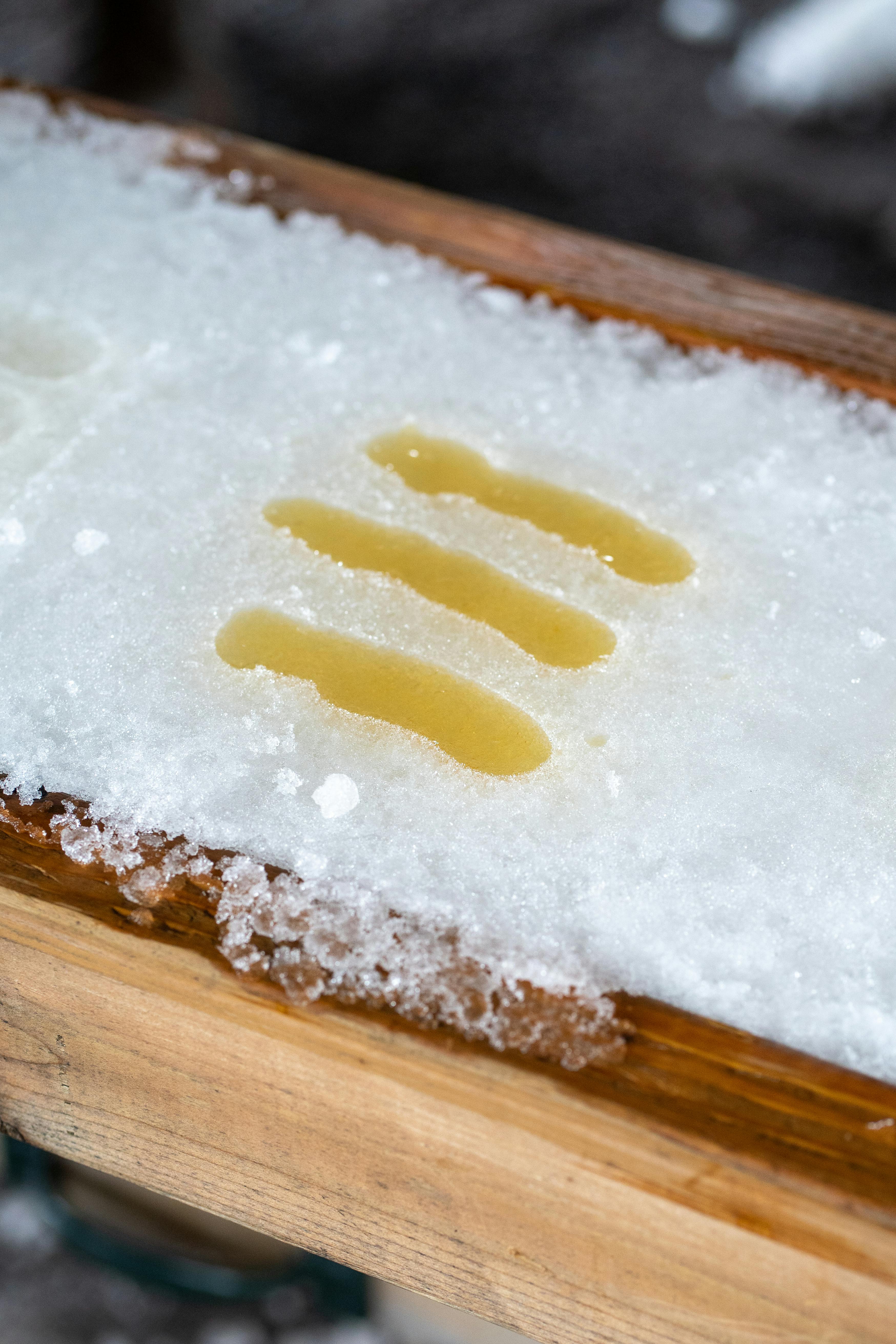 Syrup Frozen in Snow · Free Stock Photo