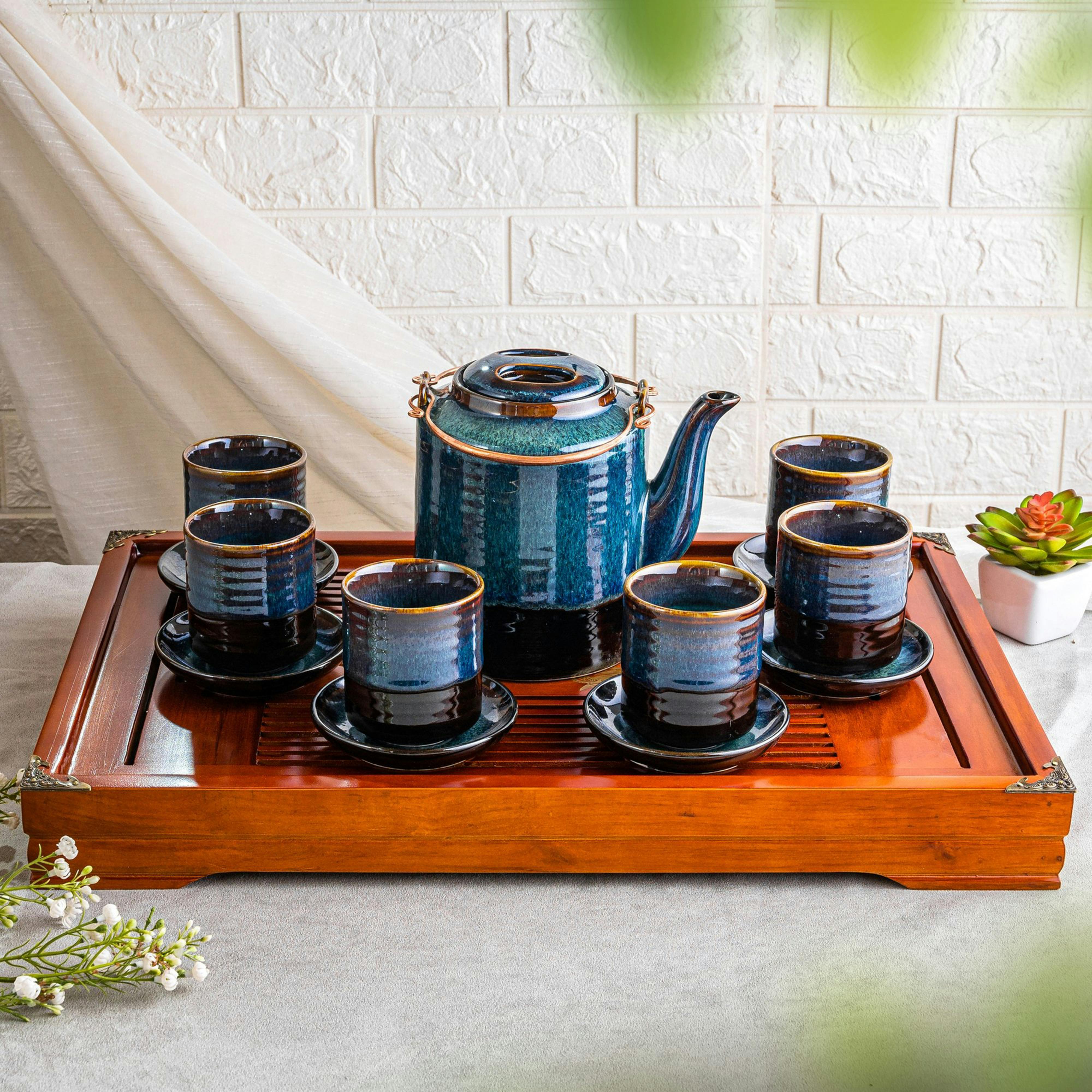 Porcelain Tea Seat on Tray · Free Stock Photo
