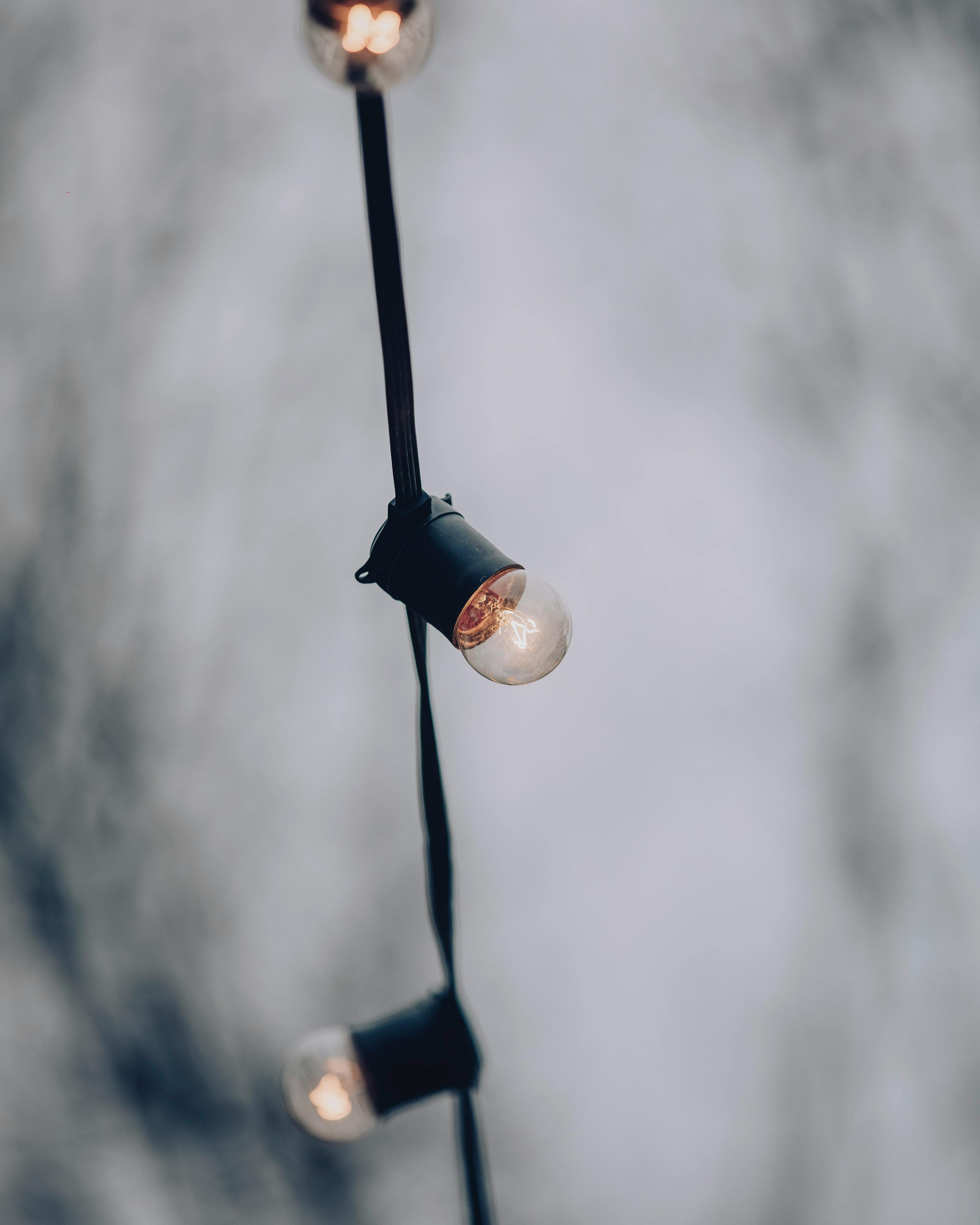 Photo of Light Bulb Hanging · Free Stock Photo