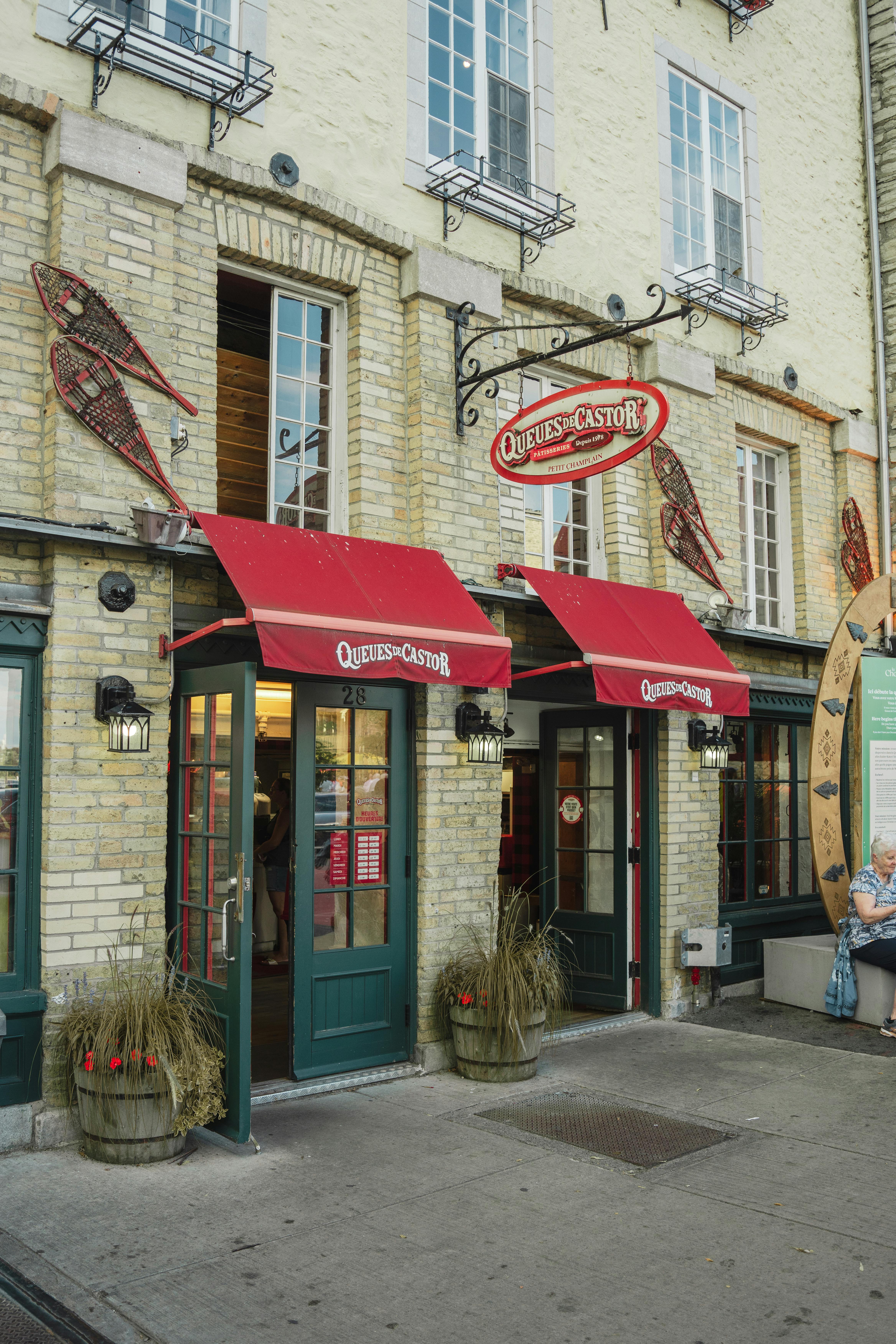 Entrance to Queue de Castor Vieux Quebec Restaurant · Free Stock Photo