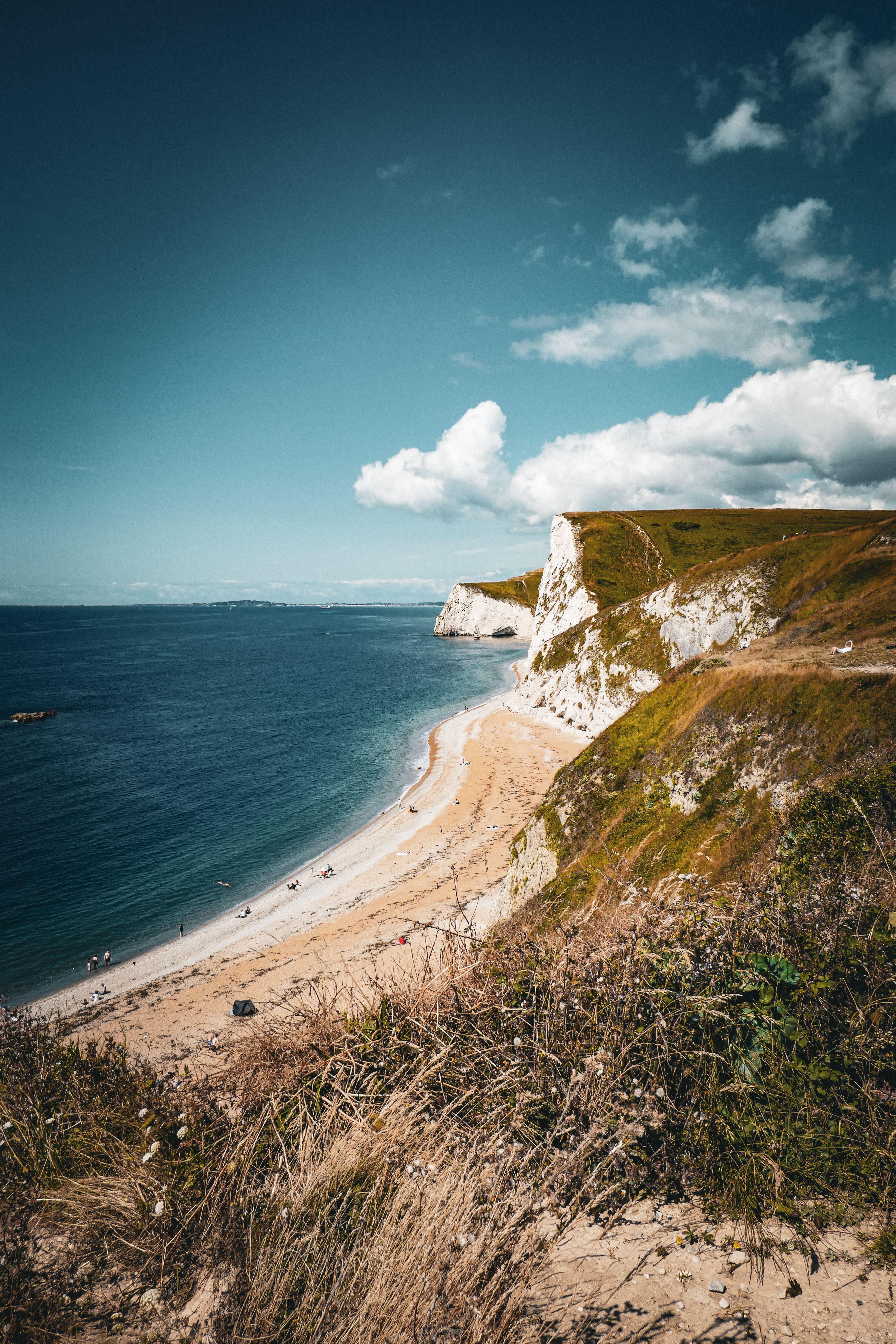 Aerial View Of A Plateau With The View Of The Sea · Free Stock Photo