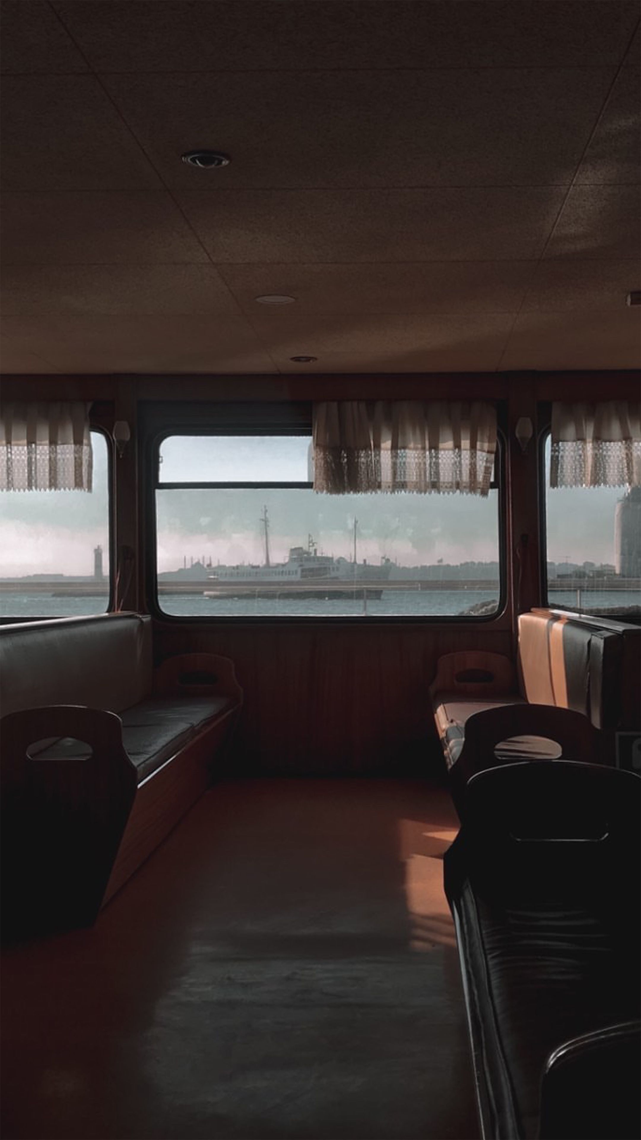 Interior of a Ferry in the Harbor · Free Stock Photo