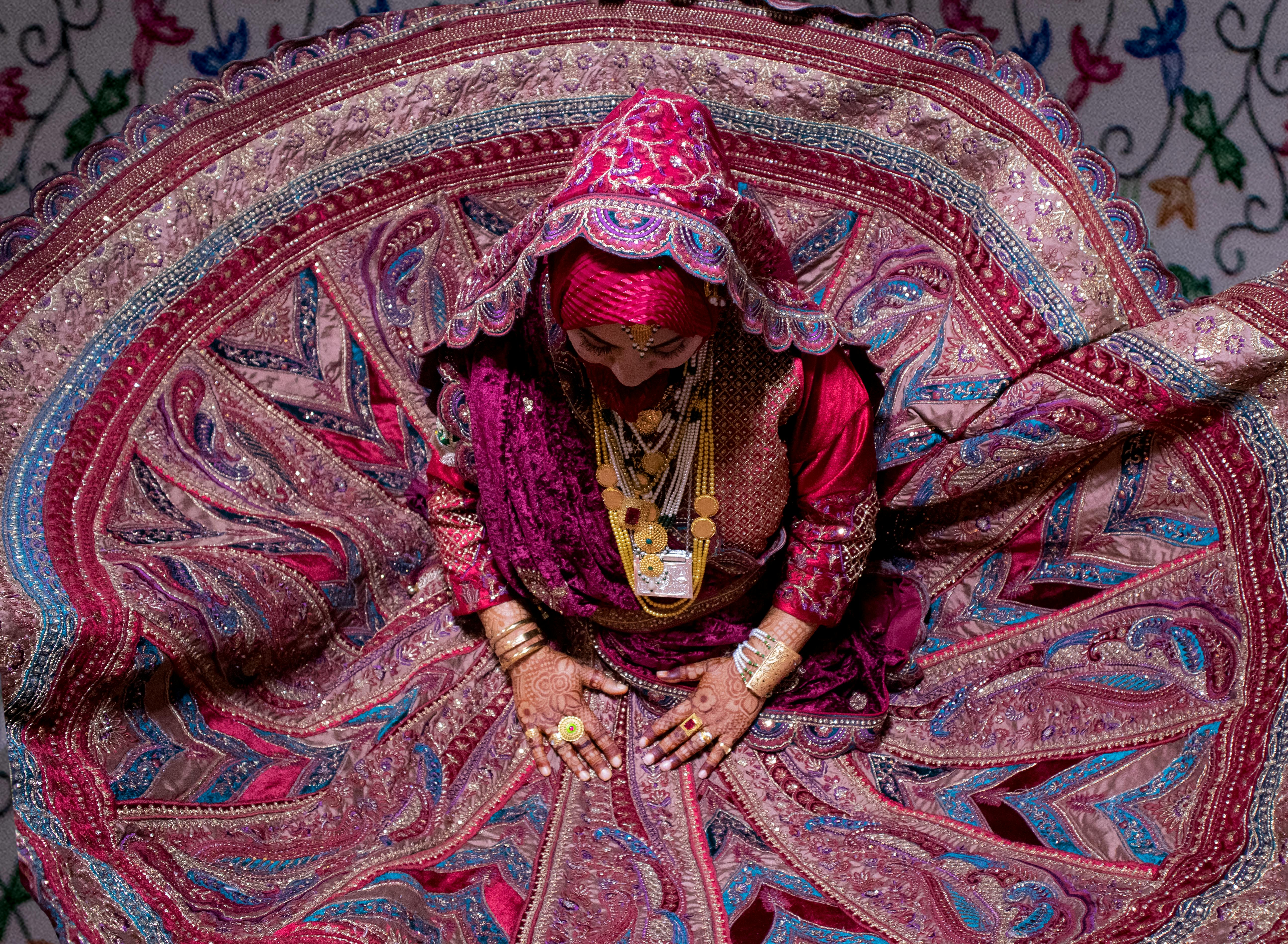 Woman in Beautiful Traditional Dress · Free Stock Photo