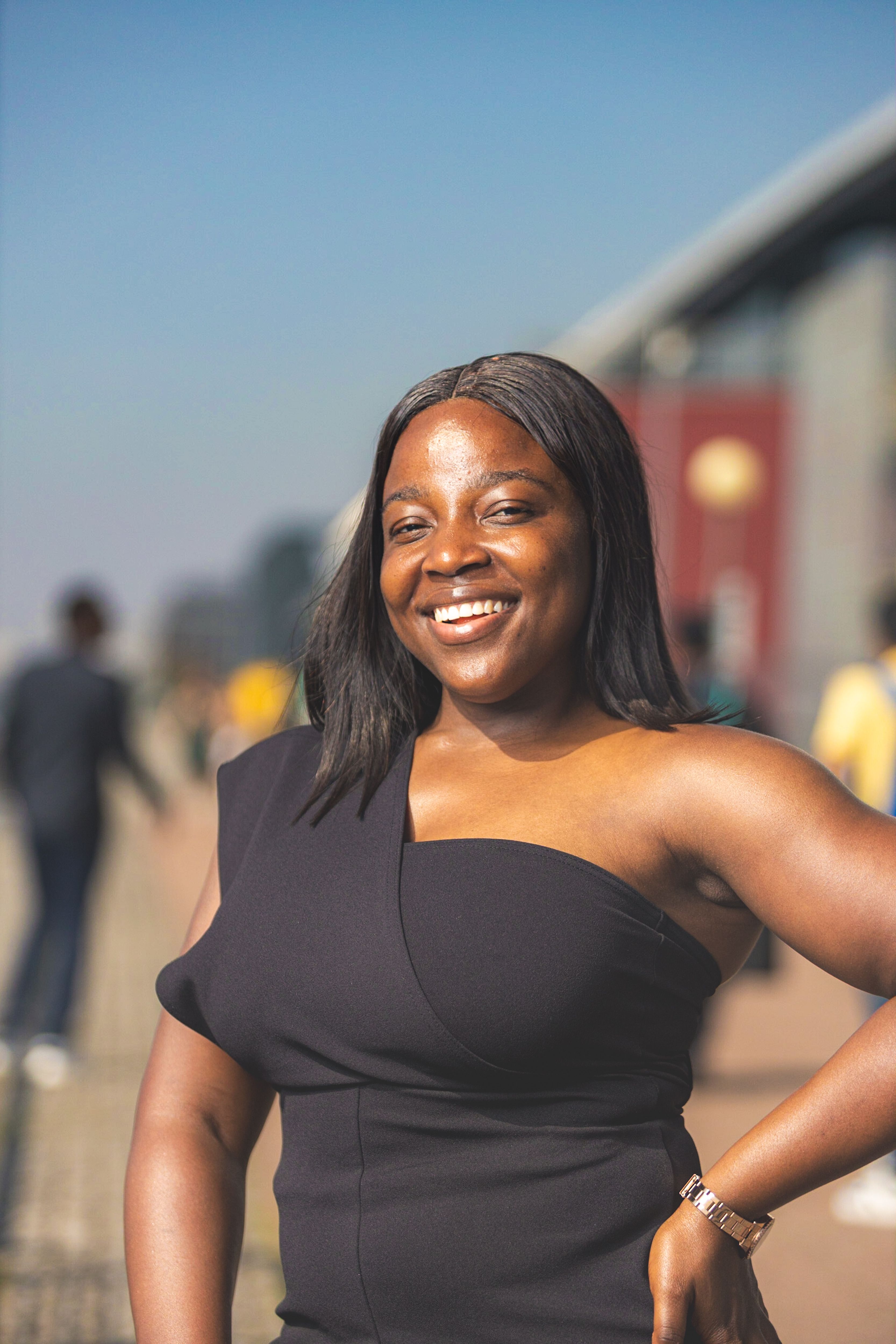 Black Woman Standing Outside