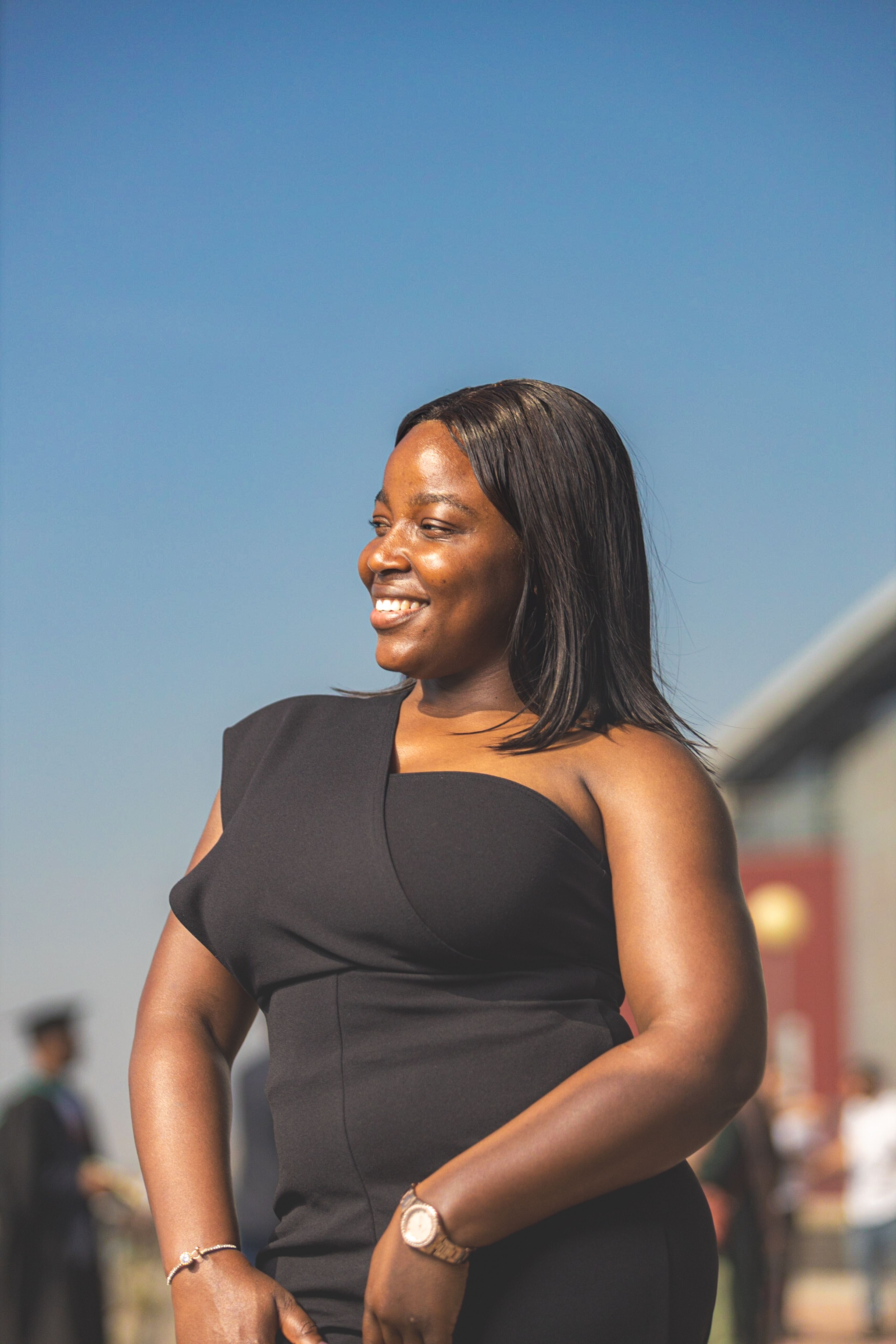 Black Woman Standing Outside
