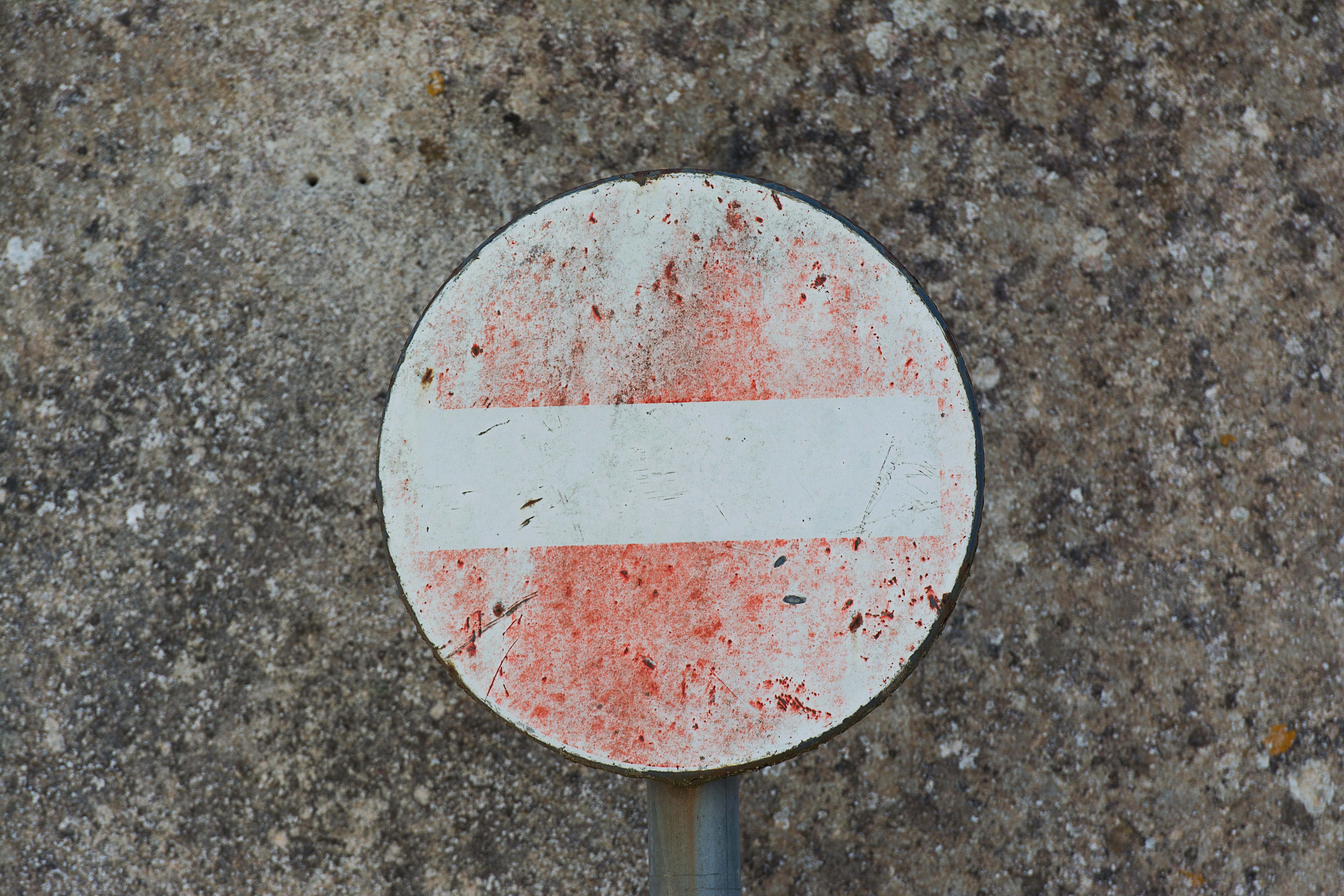 Weathered Road Sign · Free Stock Photo