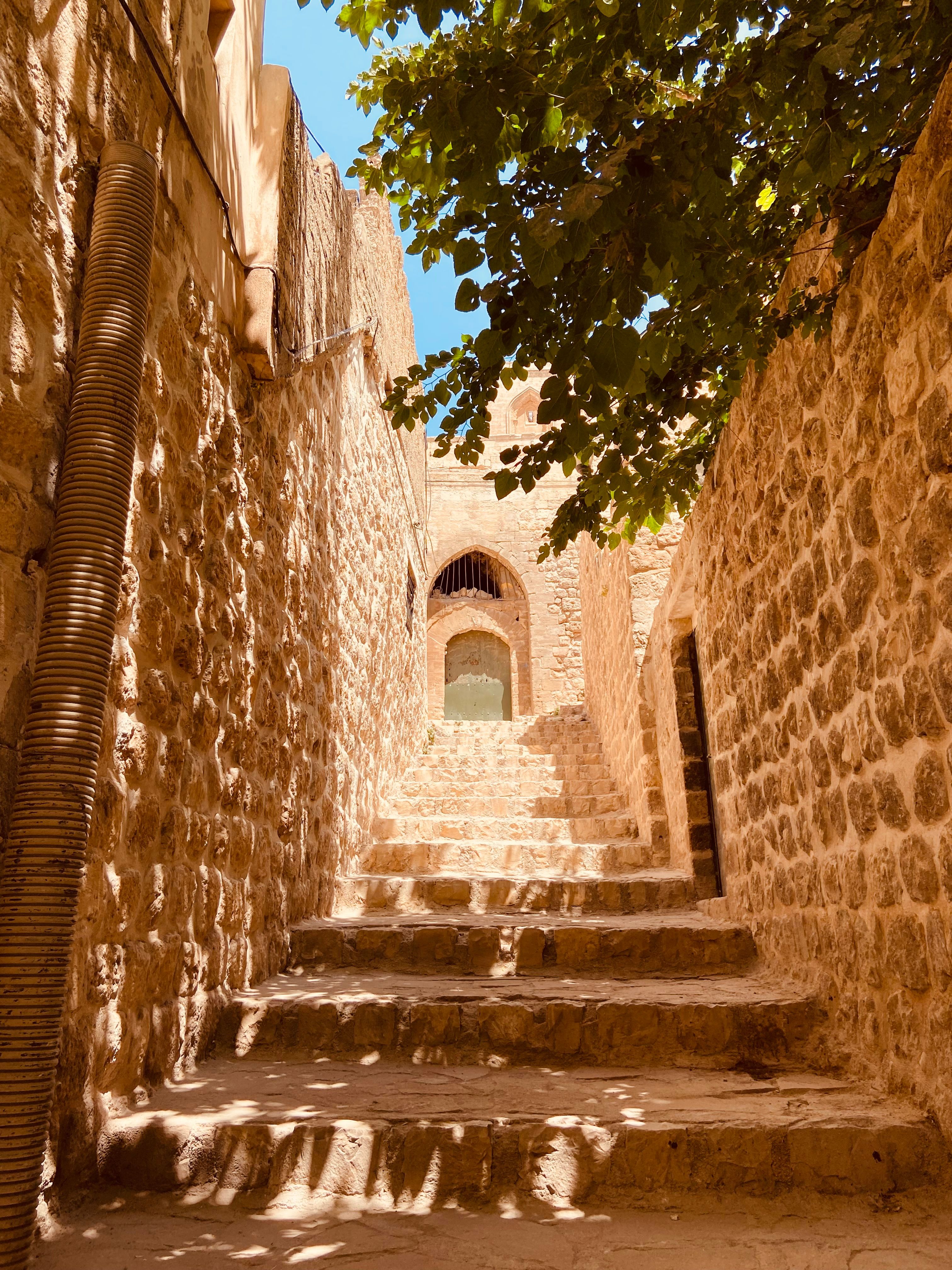 Stairs between Stone Walls in Old Castle · Free Stock Photo