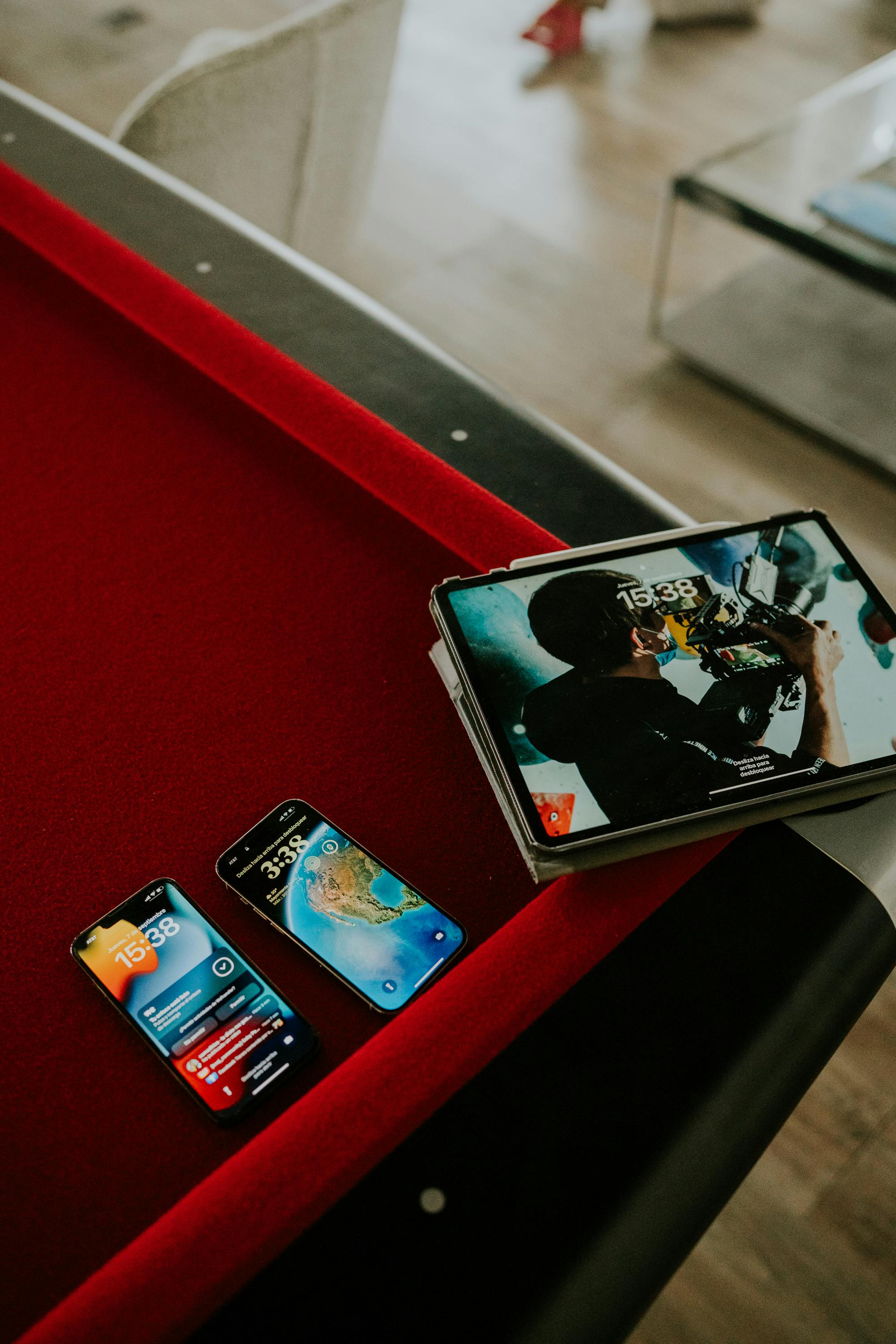 Iphone 6 on Black Table · Free Stock Photo
