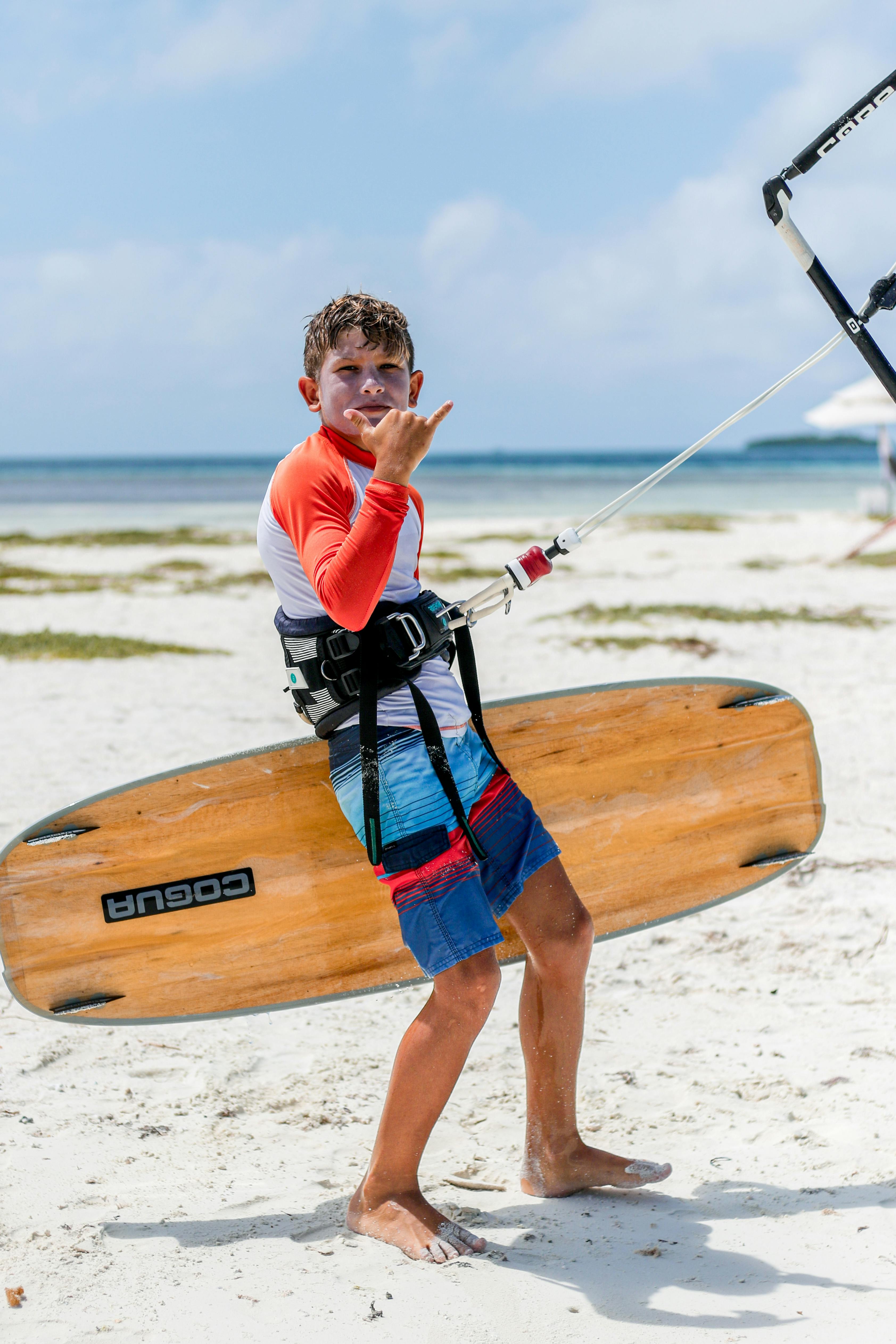 Portrait of Boy on Sea Shore · Free Stock Photo