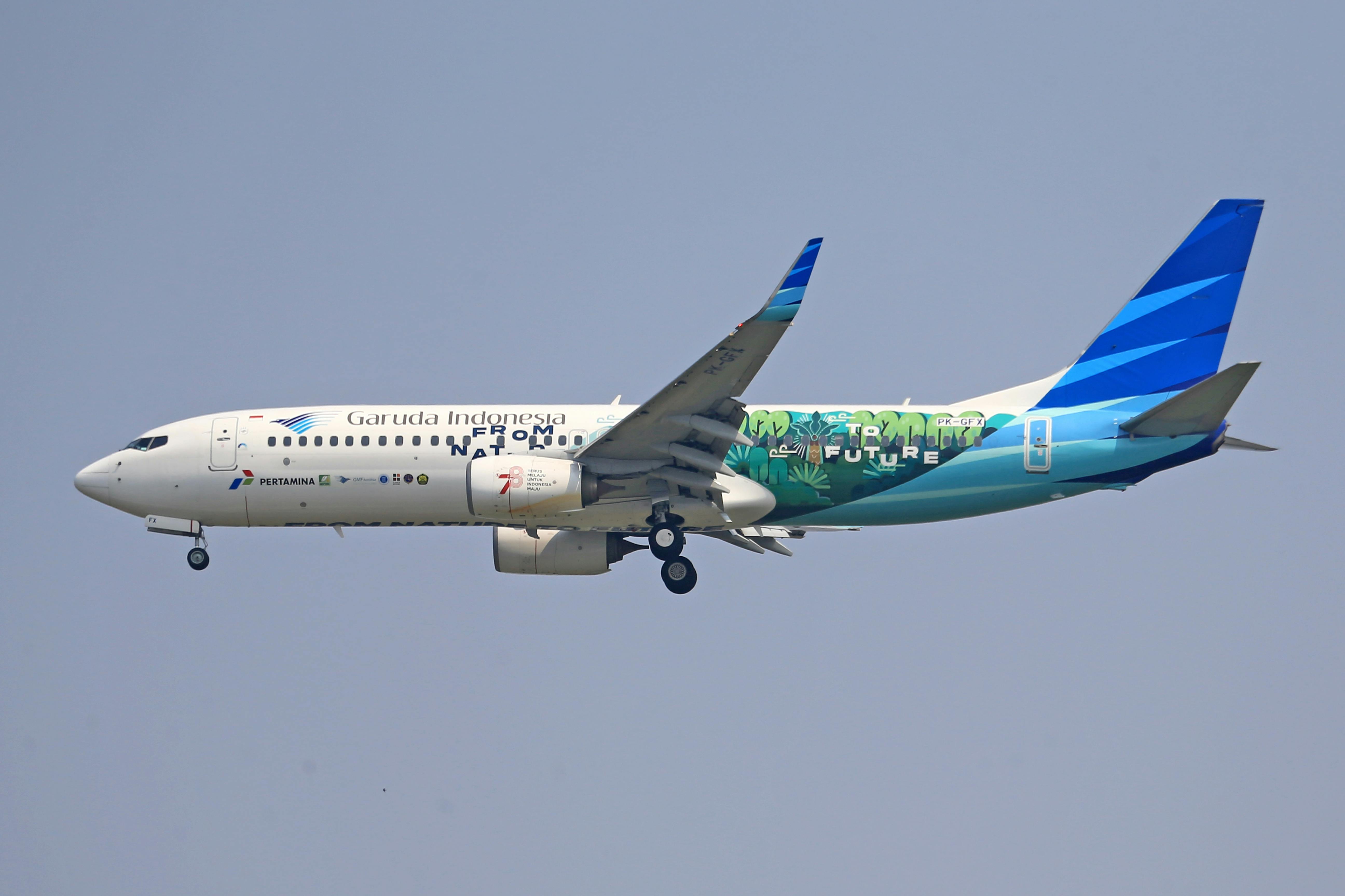 Garuda Indonesia Airplane on Sky · Free Stock Photo