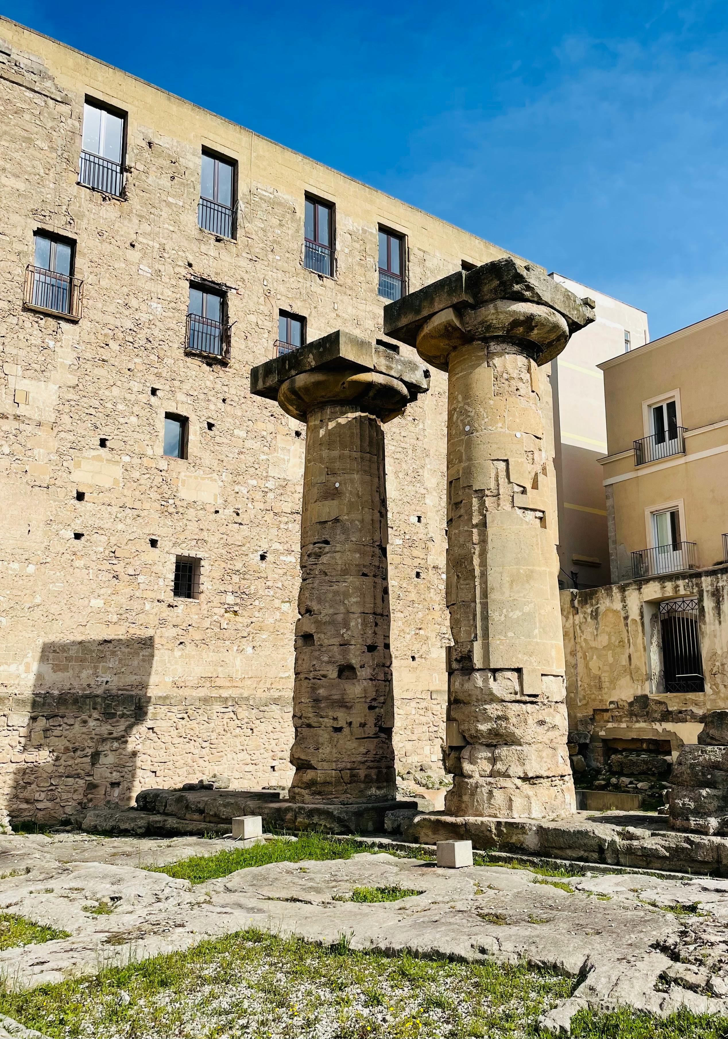 Ruins of Temple of Poseidon in Taranto in Italy · Free Stock Photo