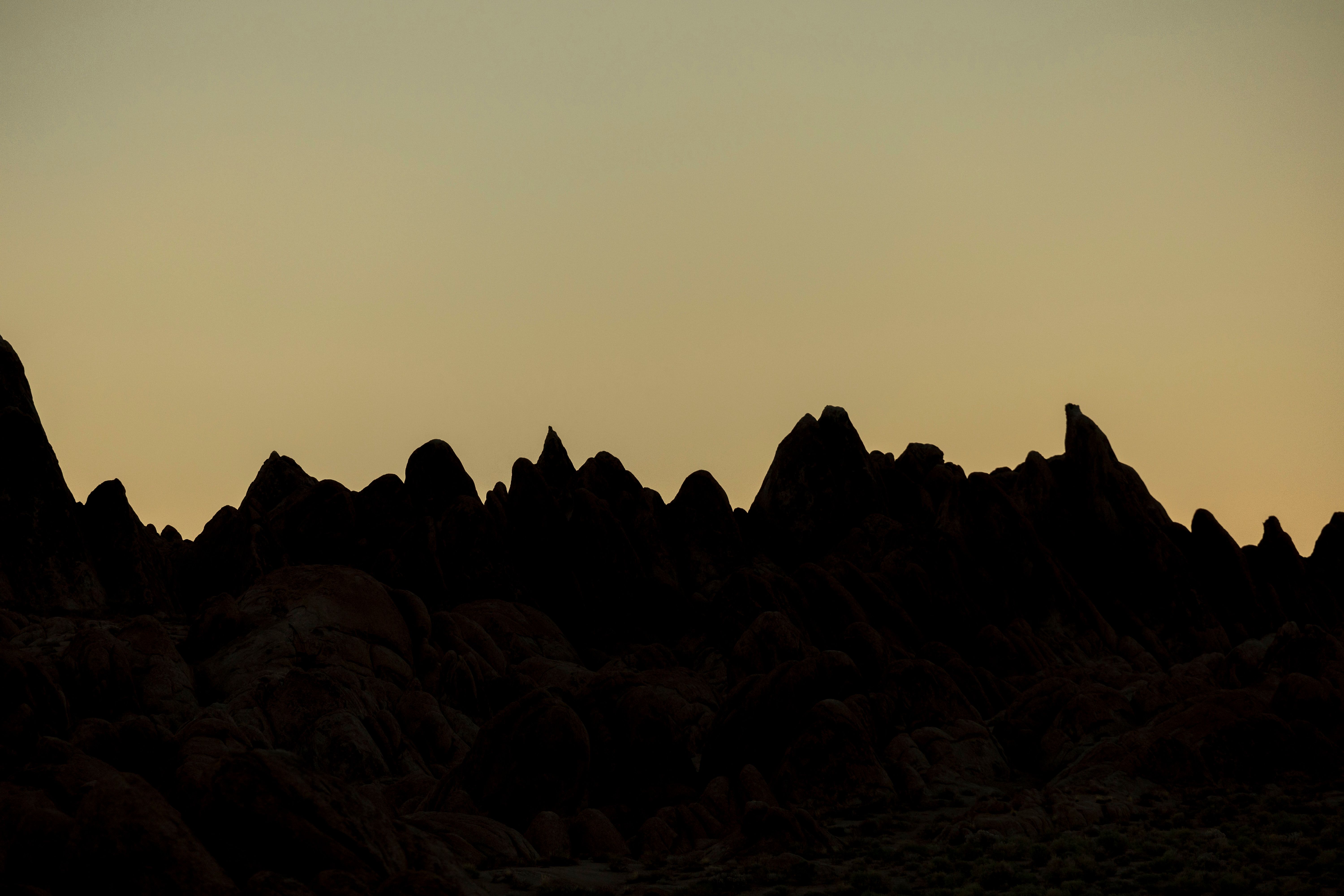 Rocks Silhouette at Sunset · Free Stock Photo
