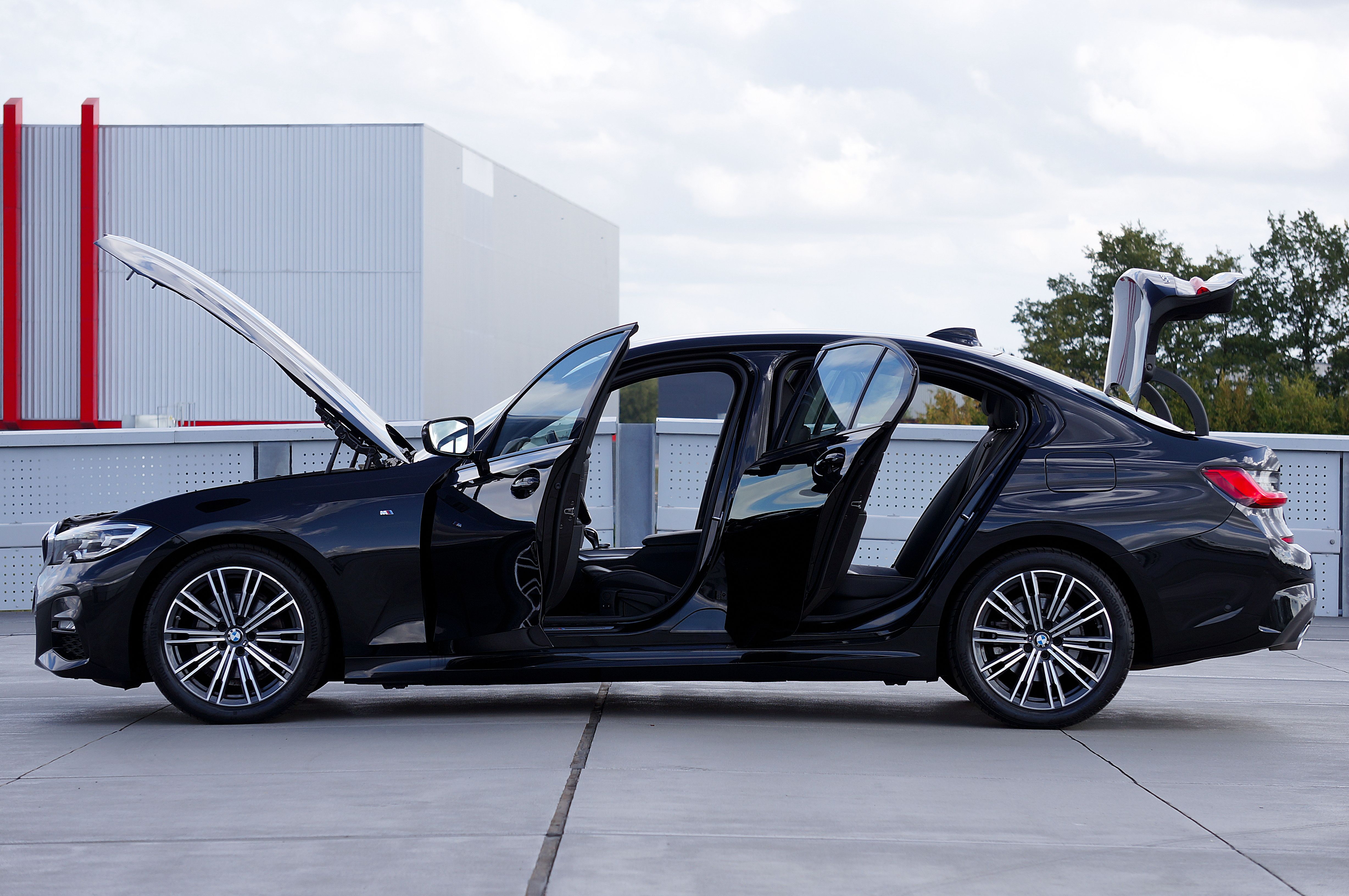 Black Car with Open Doors · Free Stock Photo