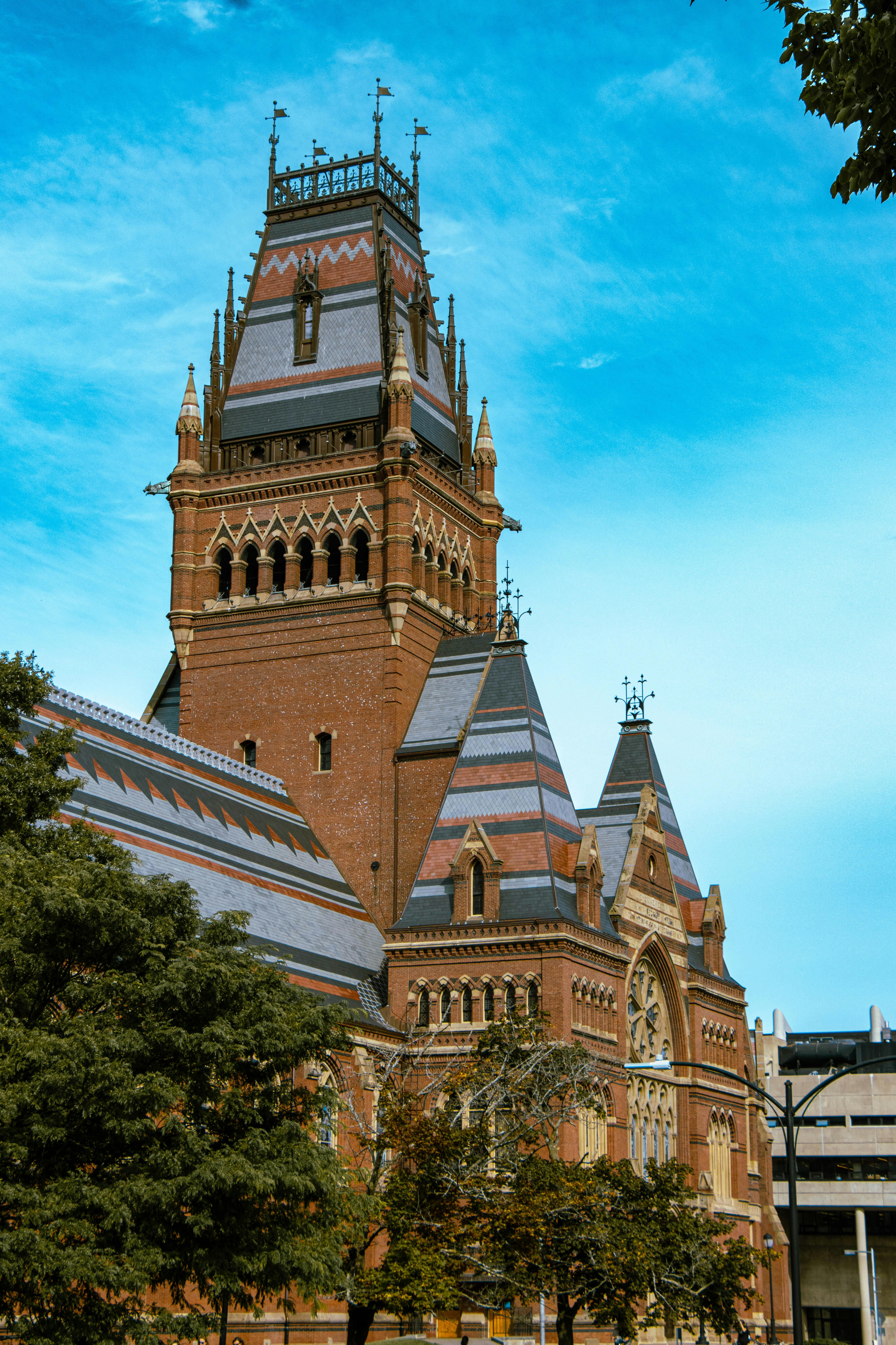 Tower of Memorial Hall in Cambridge in USA · Free Stock Photo