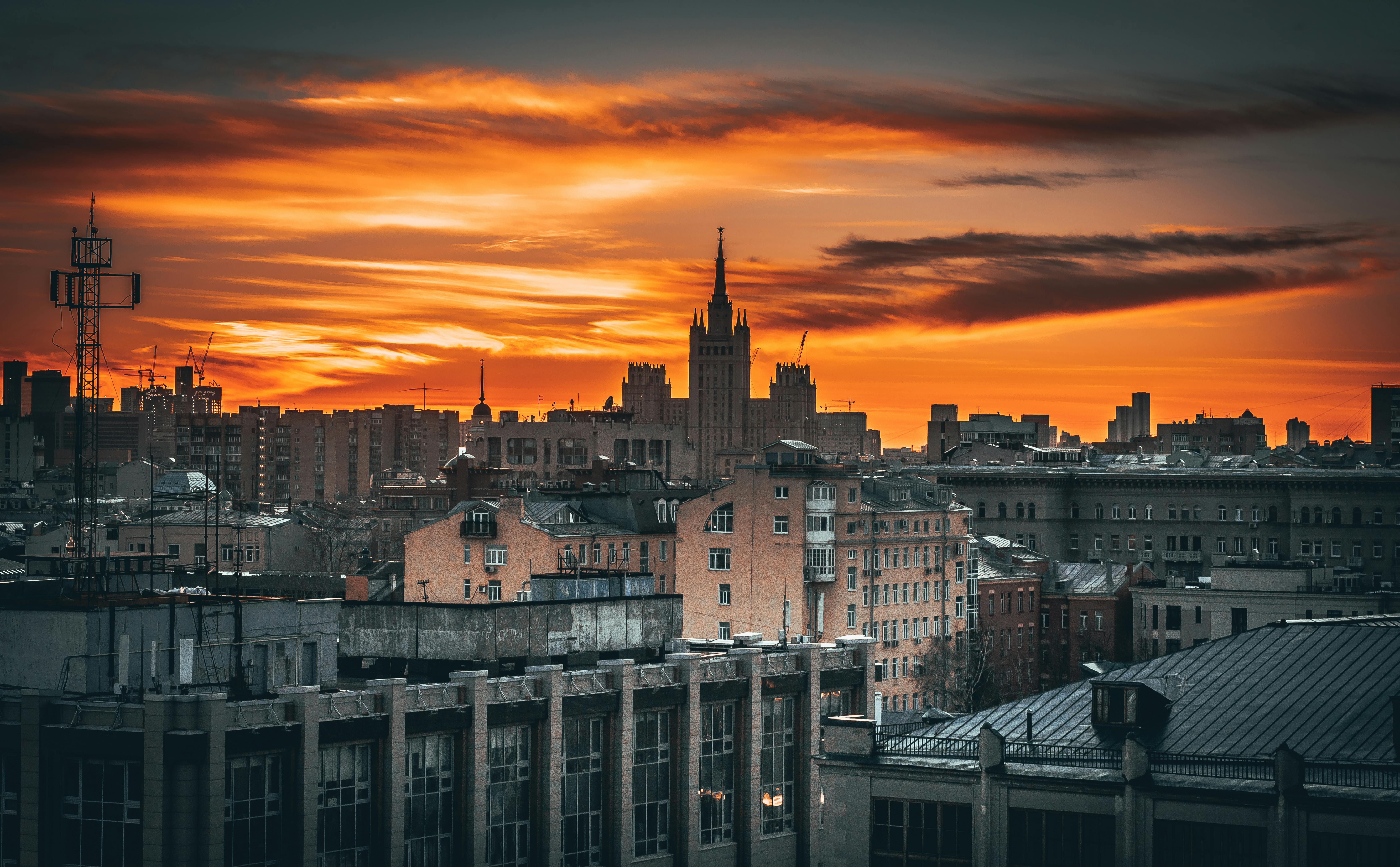 Landscape Photography of a City during Sunset · Free Stock Photo