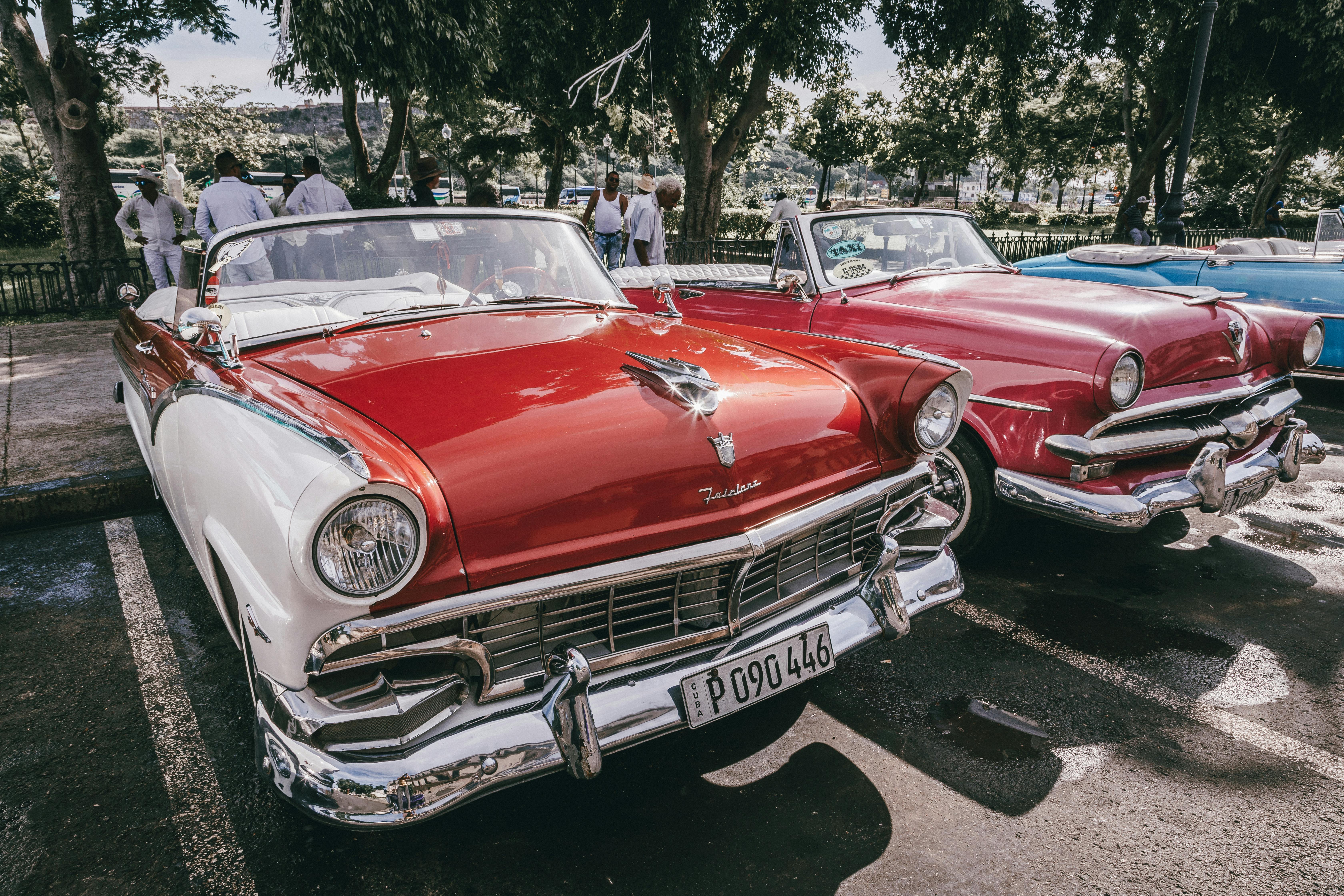 Vintage Pink Buick Super Convertible Car on a Parking Lot · Free Stock ...