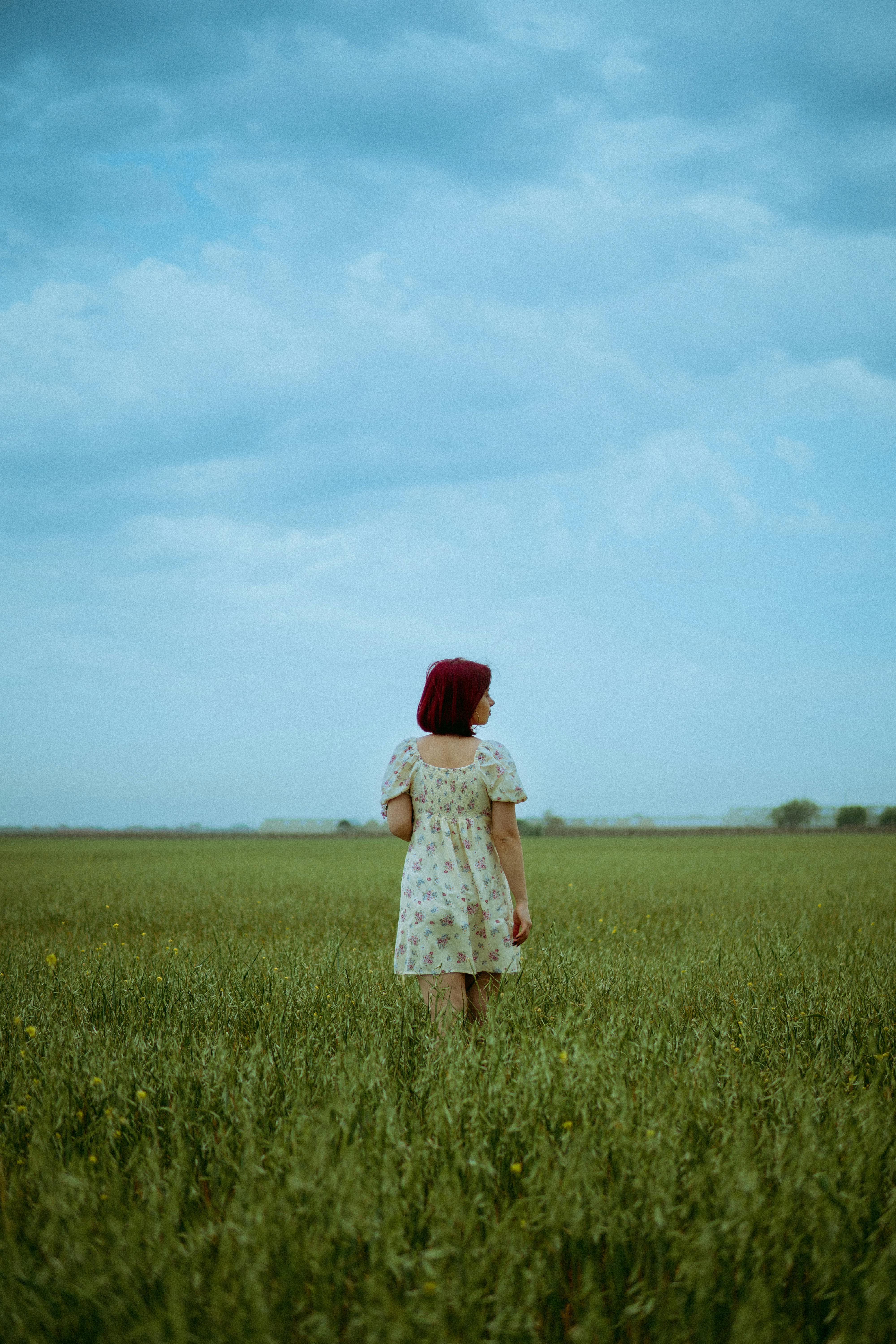 Woman in Summer Dress in Countryside · Free Stock Photo