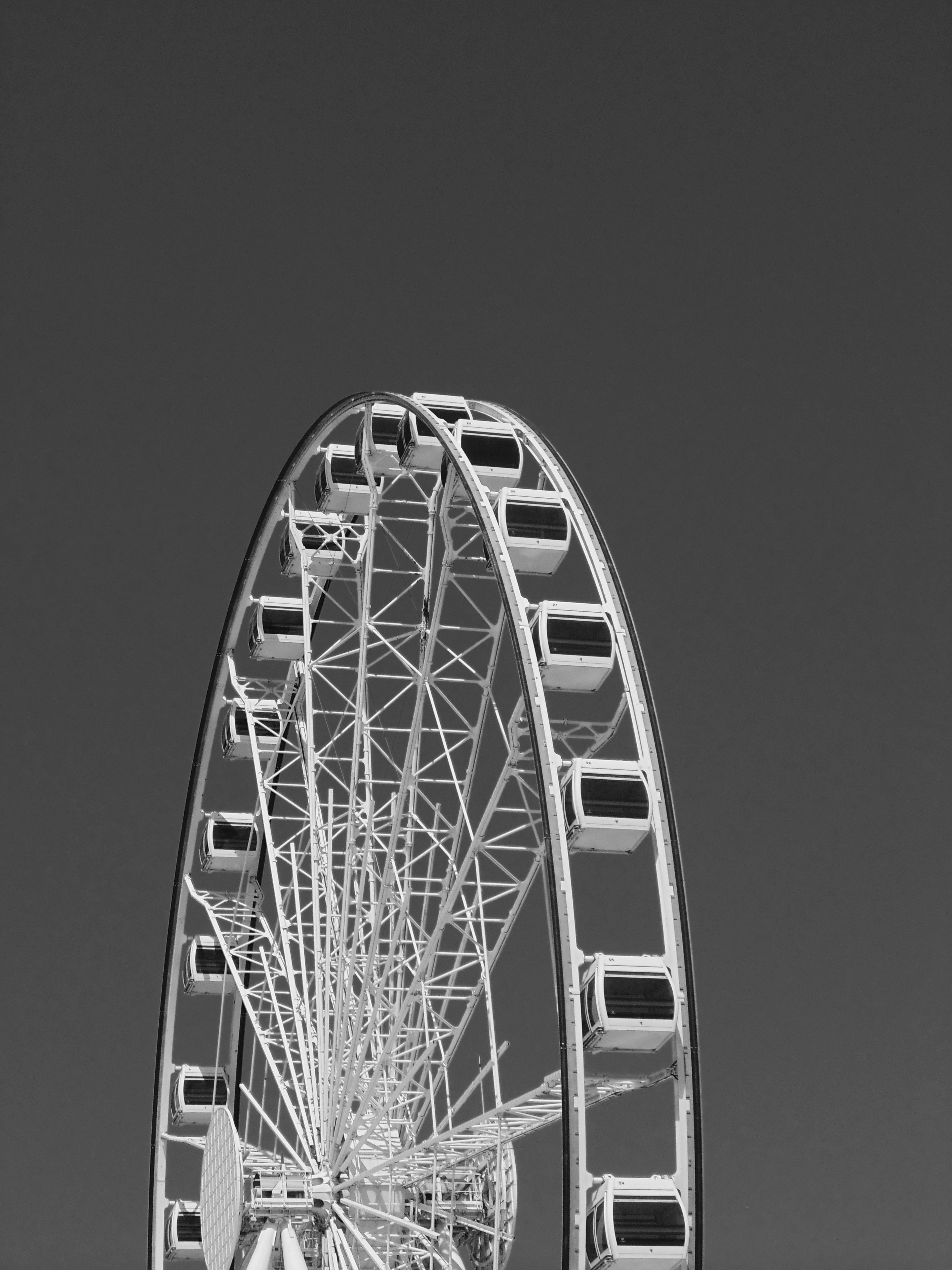 Photo of a Ferris Wheel Under Construction · Free Stock Photo