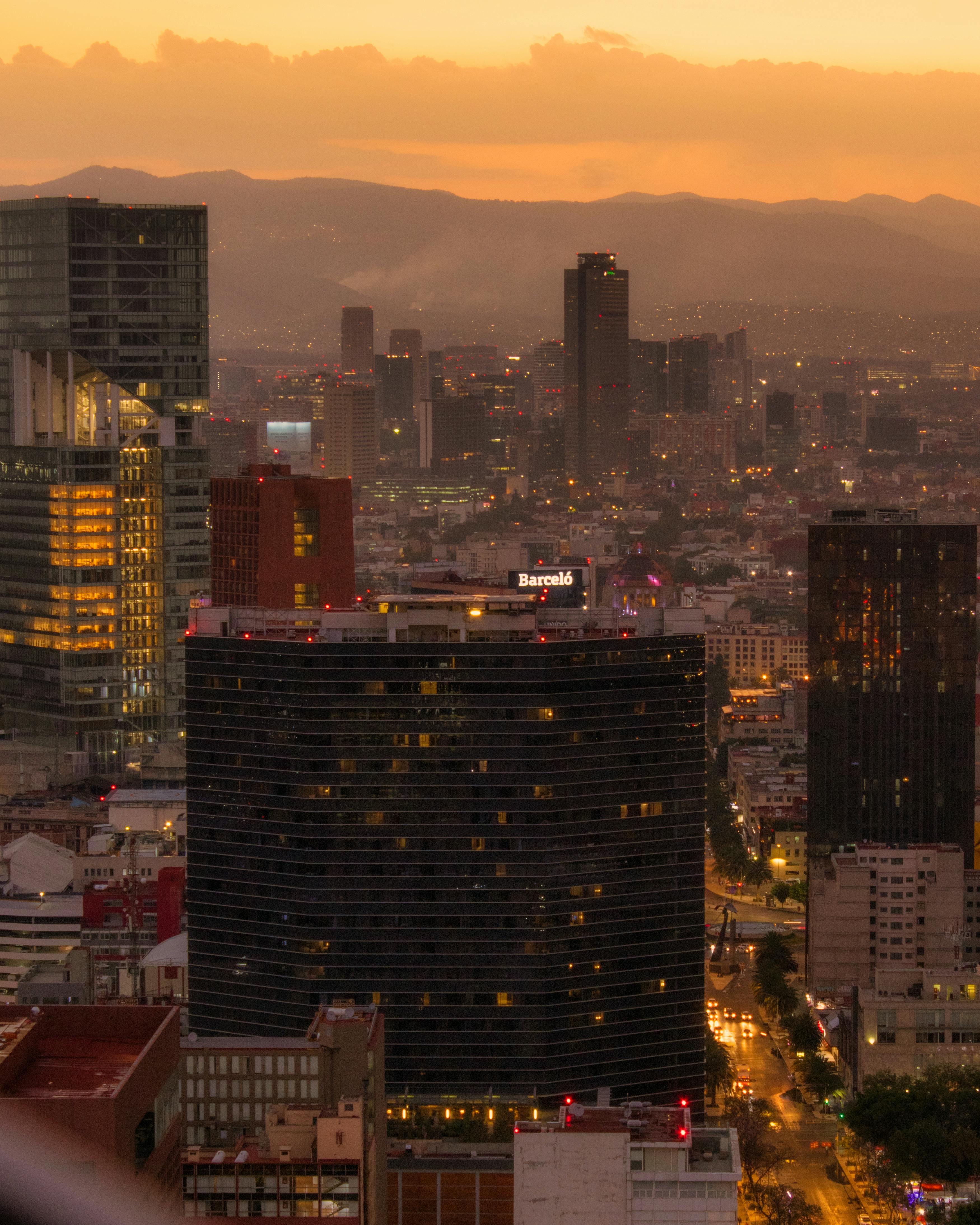 Mexico City at Dusk · Free Stock Photo