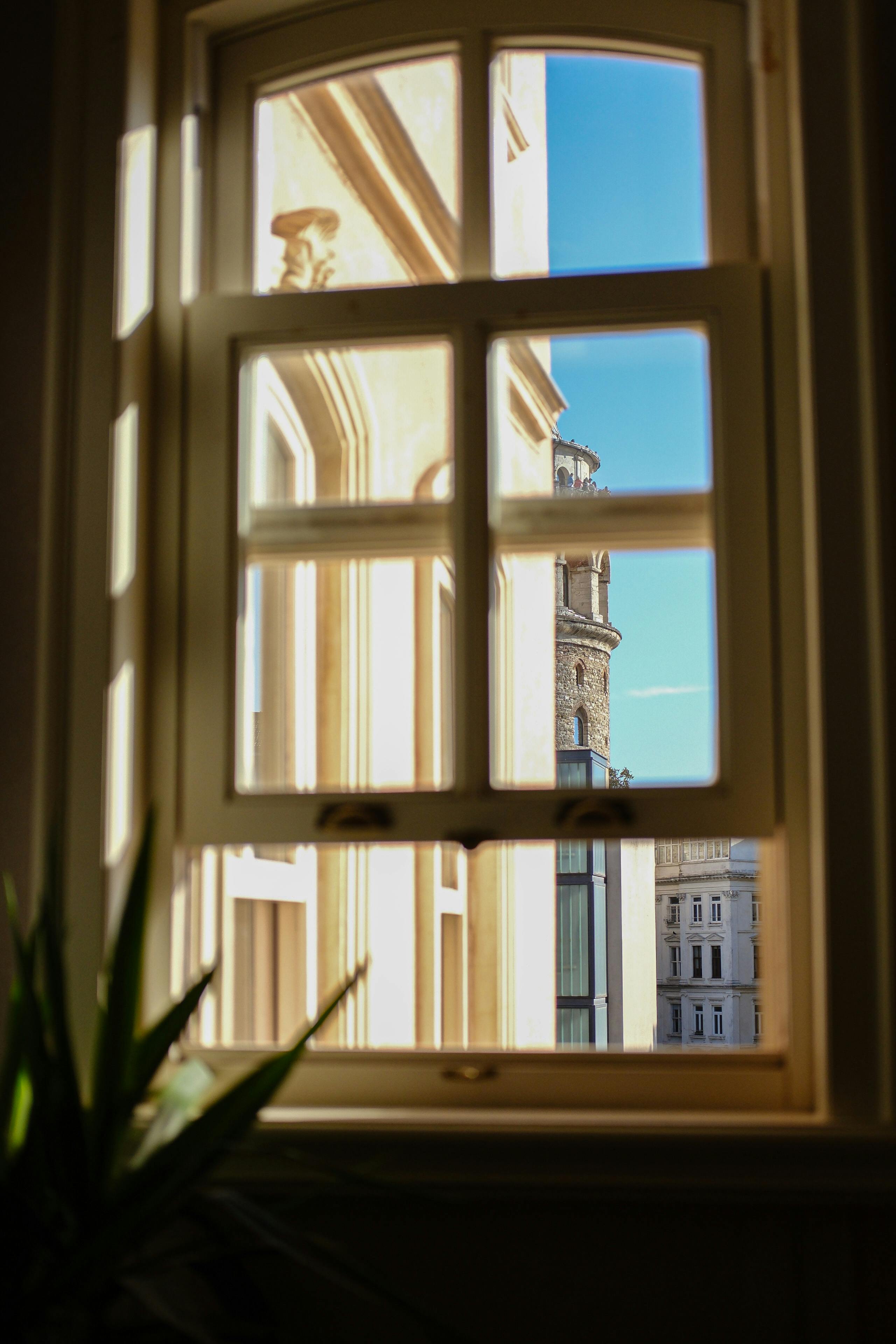 Open Window, and a Facade · Free Stock Photo