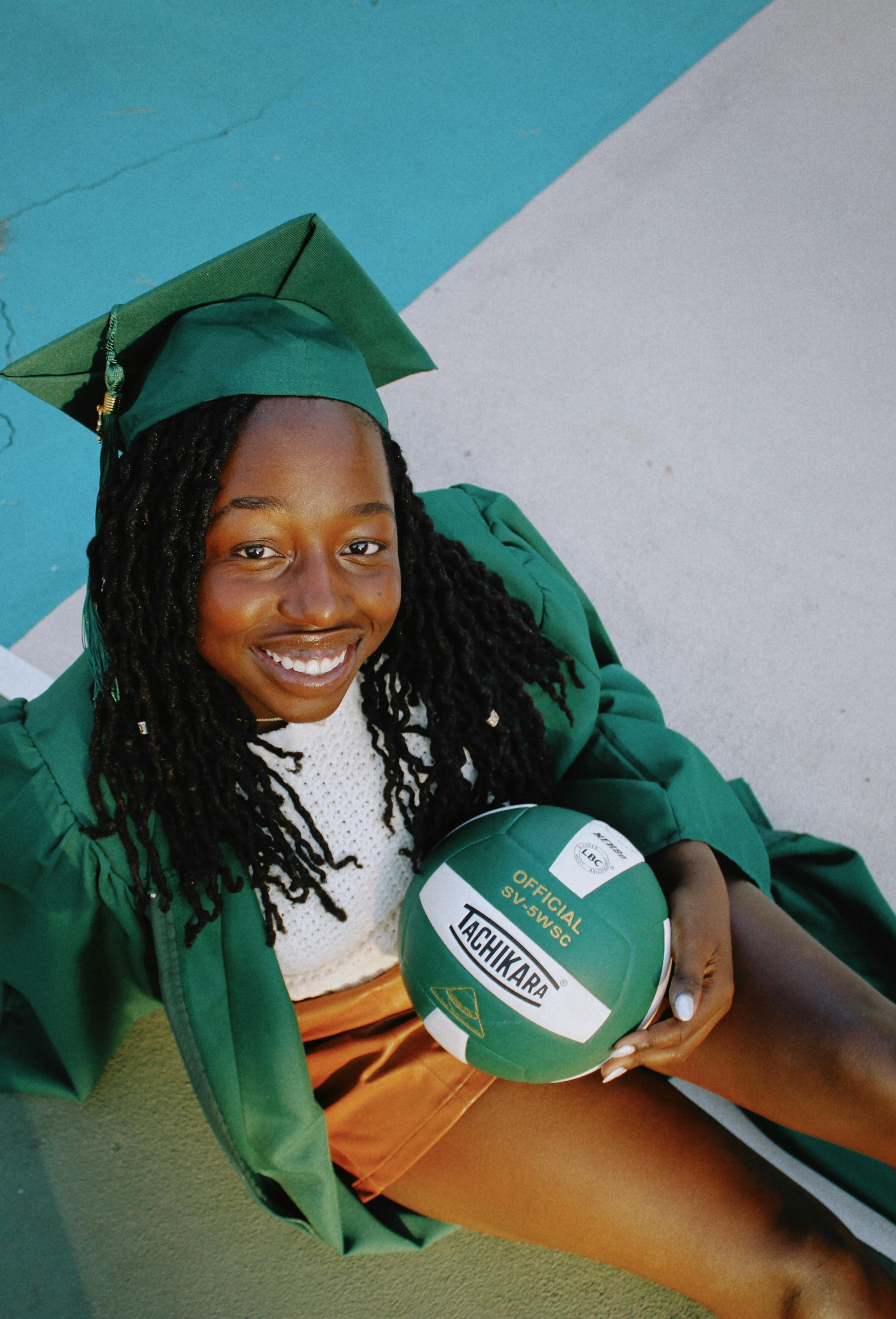 Graduate with Volleyball · Free Stock Photo