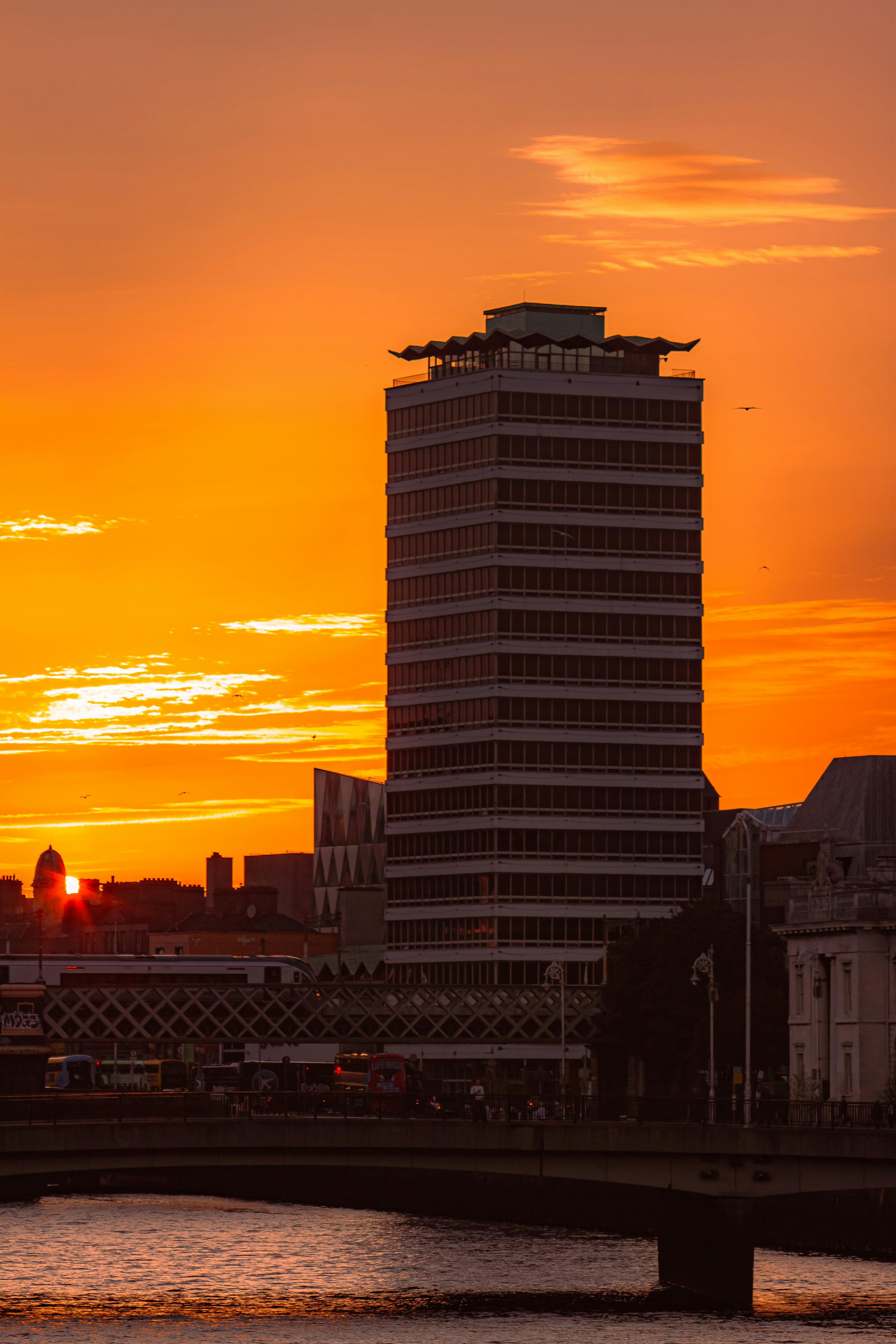 Liberty Hall in Dublin in the Evening · Free Stock Photo