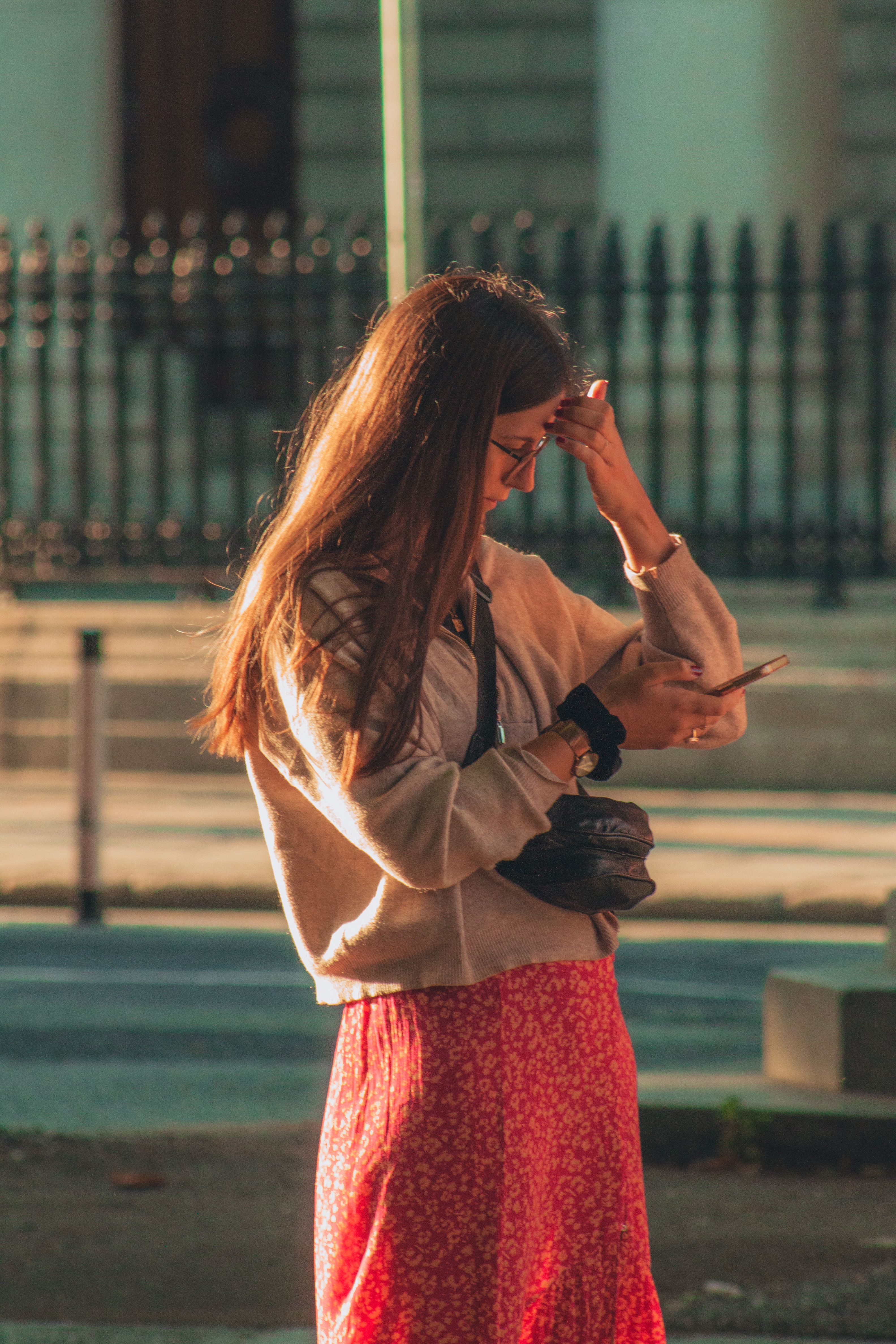 Woman Wearing Pink Skirt in Sunlight · Free Stock Photo