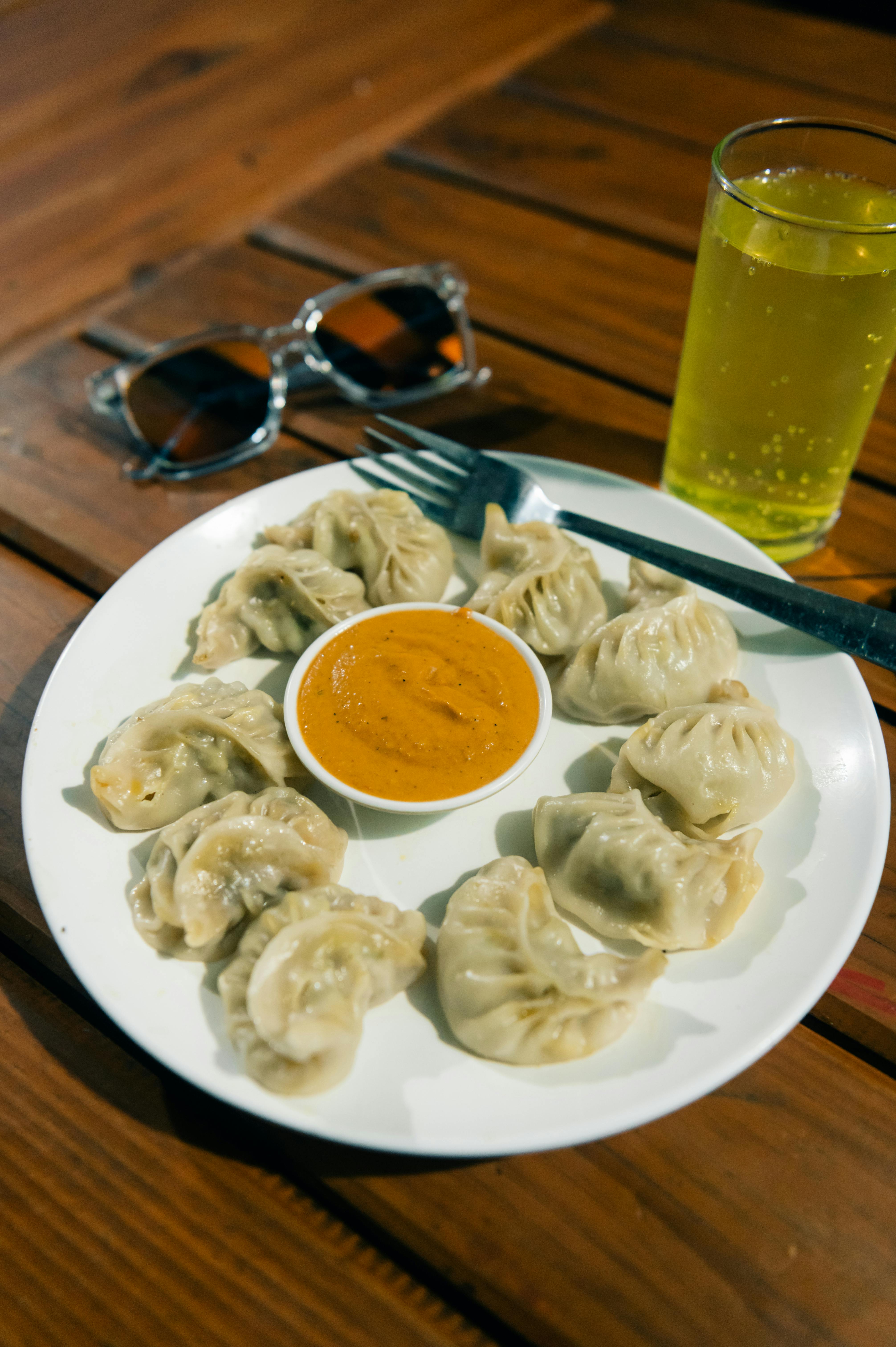 Dumplings and Chinkali on a Plate · Free Stock Photo