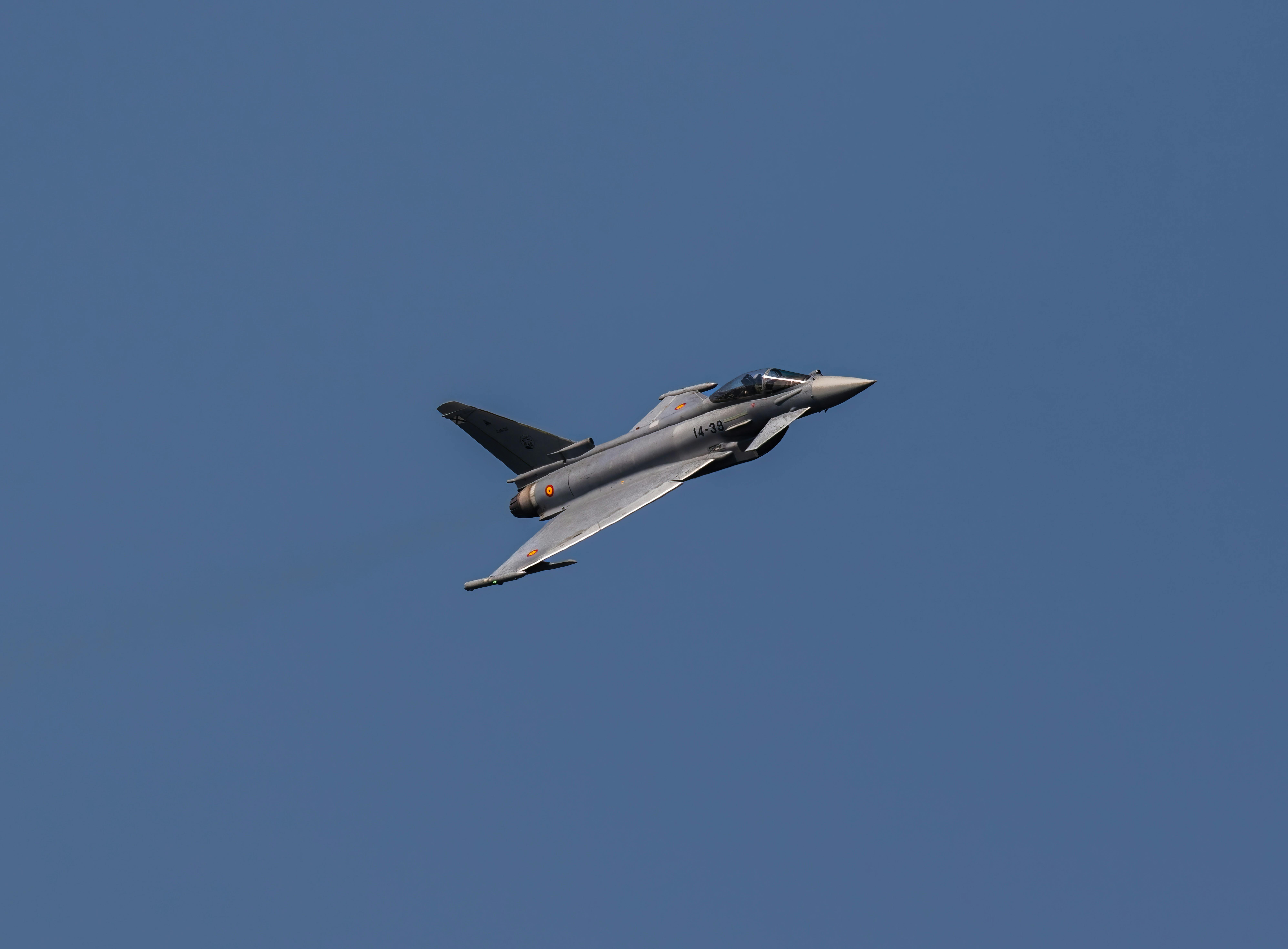 Spanish Air Force Fighter Flying · Free Stock Photo