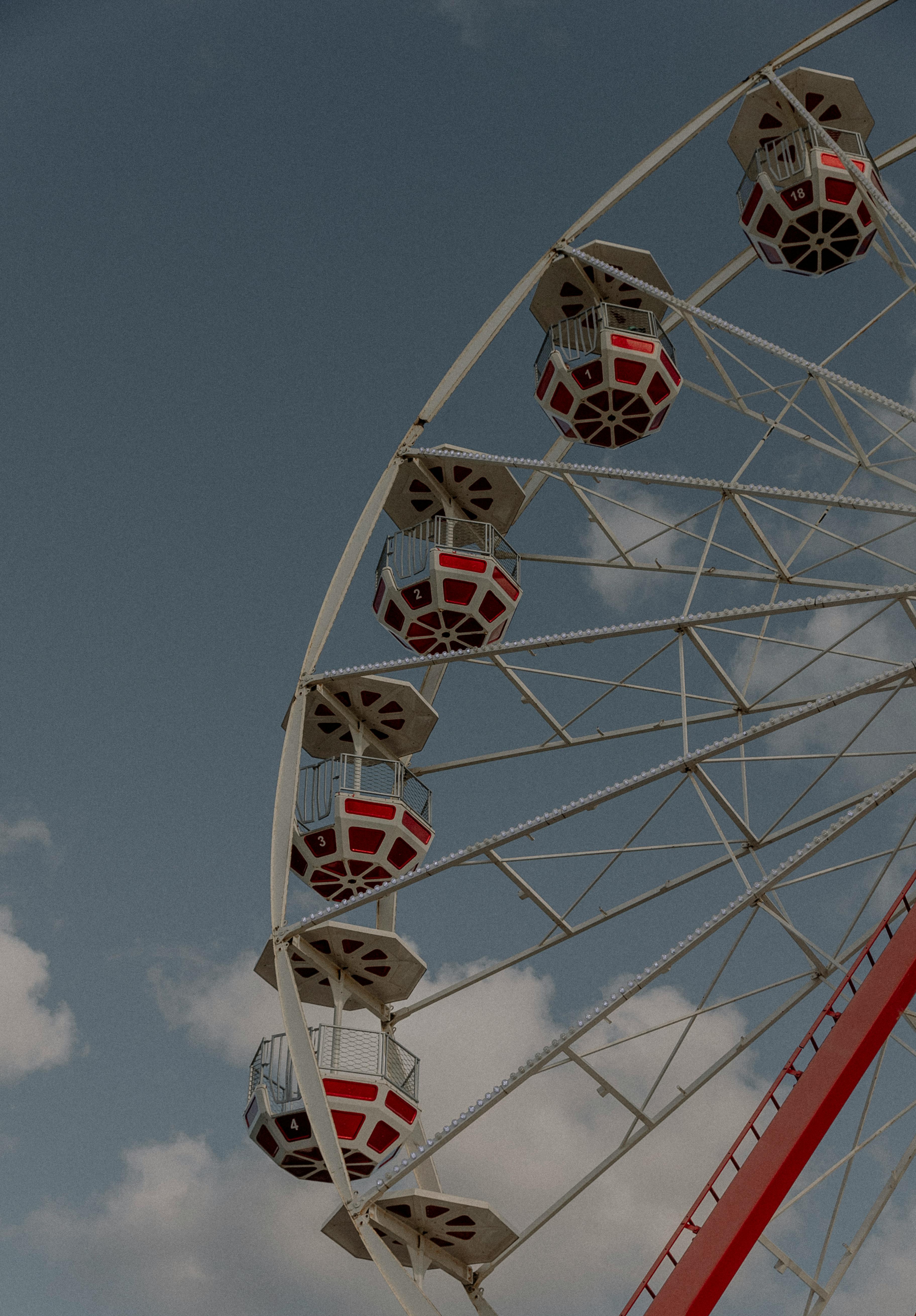Low Angle Photo of White Ferris Wheel · Free Stock Photo