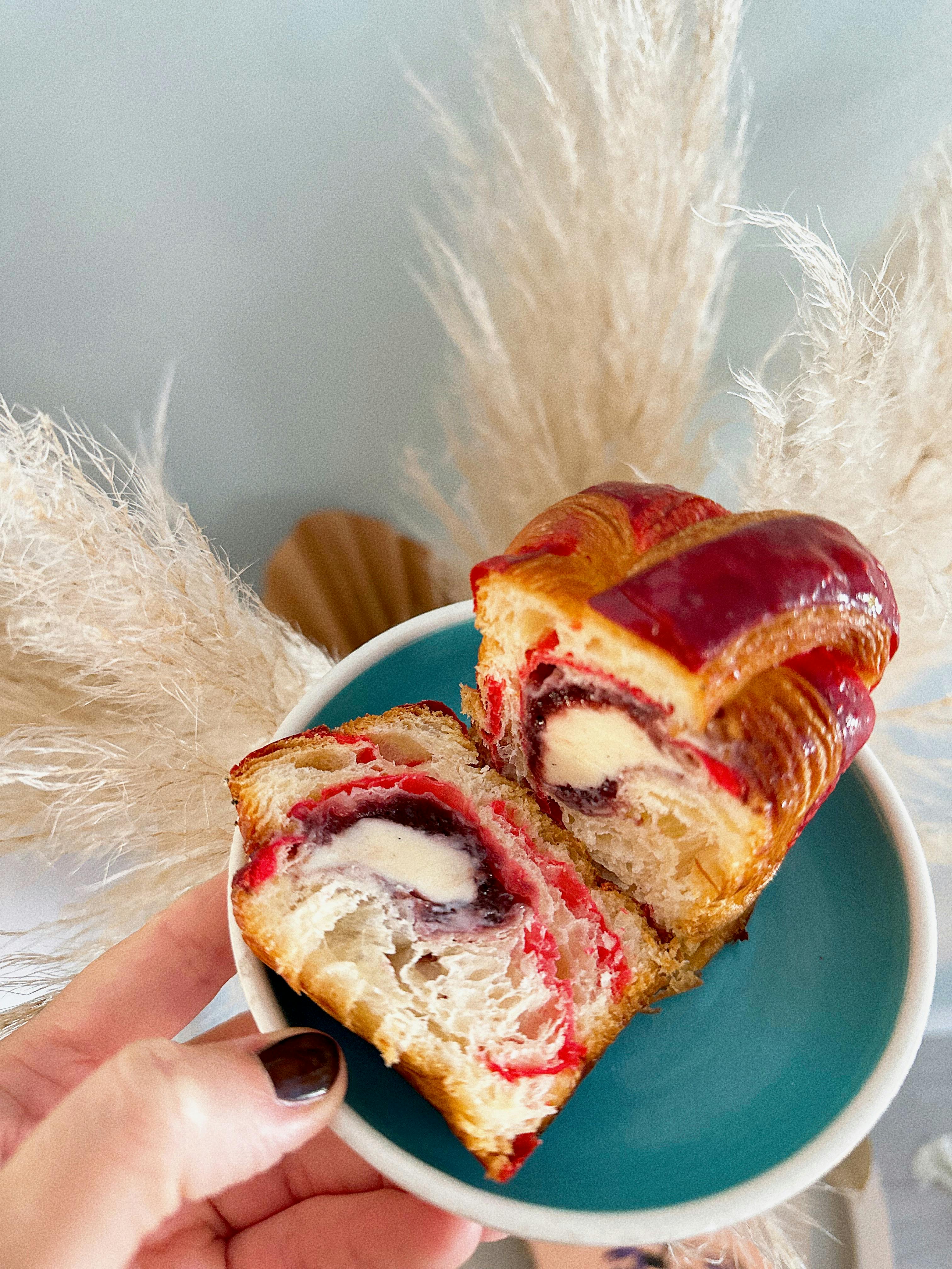 Yeast Pastry with Jam · Free Stock Photo