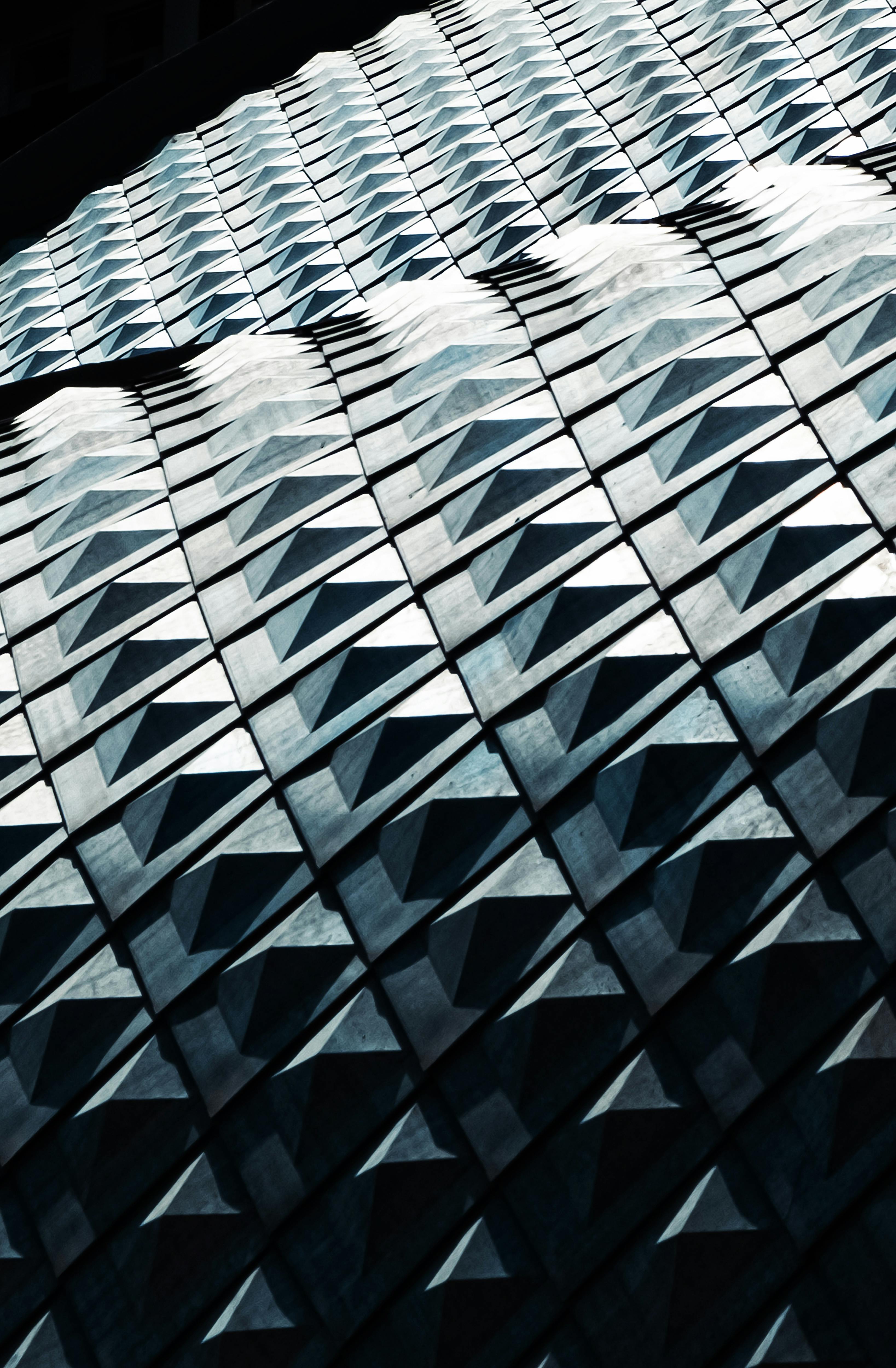 Construction with Geometric Pattern · Free Stock Photo
