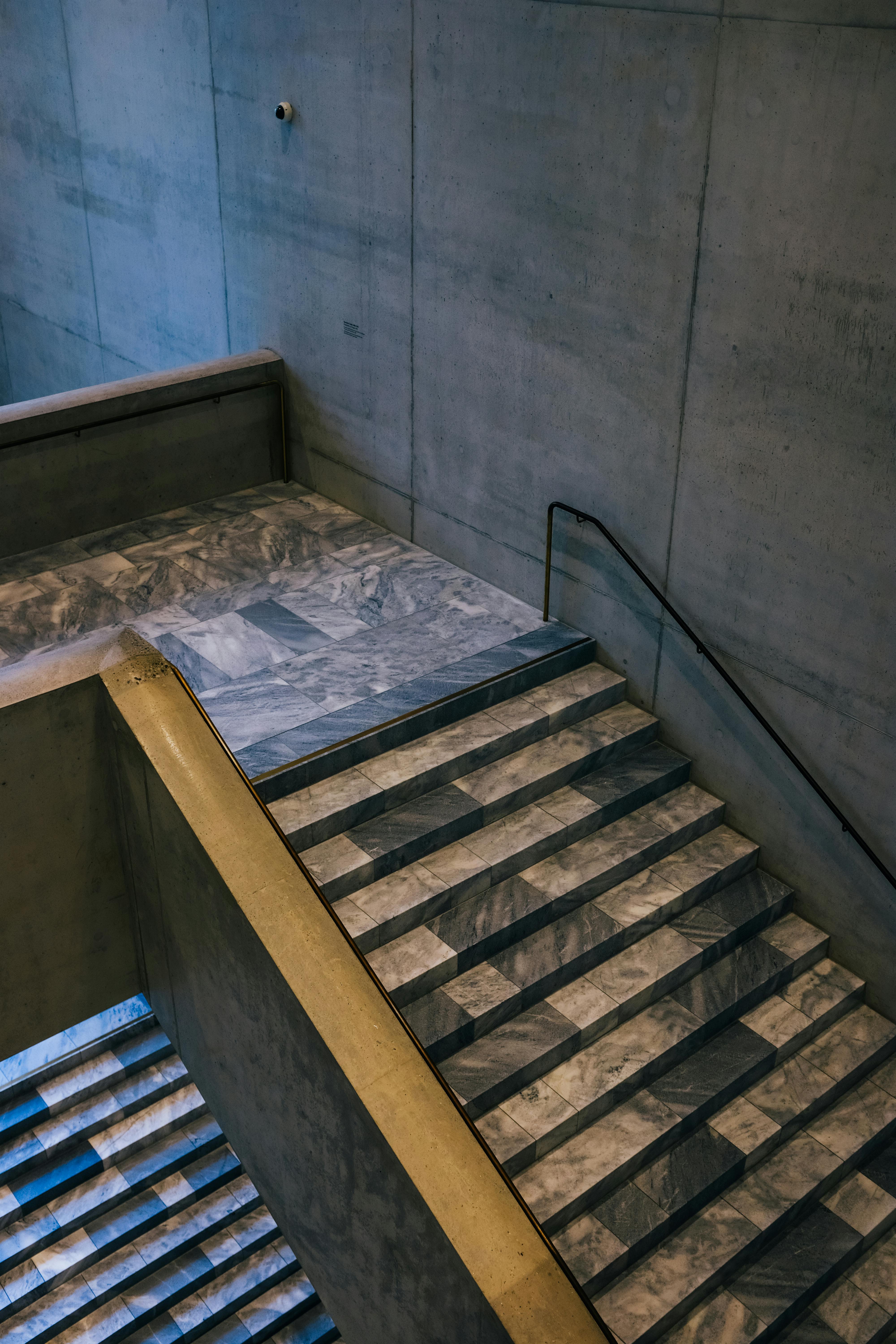 Stairs Grayscale Photography · Free Stock Photo