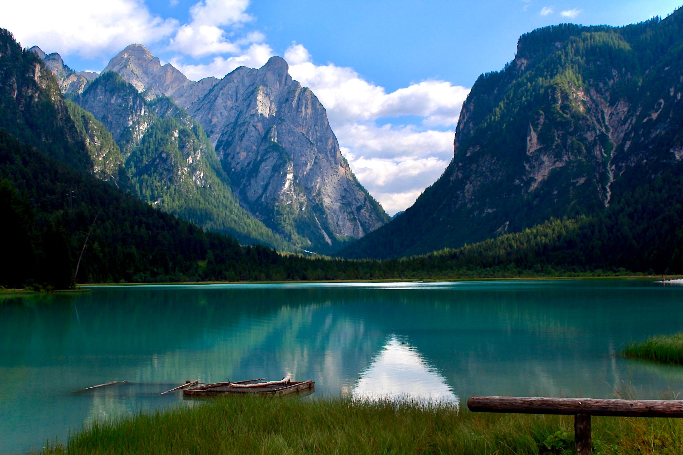 Toblacher See Lake in Alps · Free Stock Photo