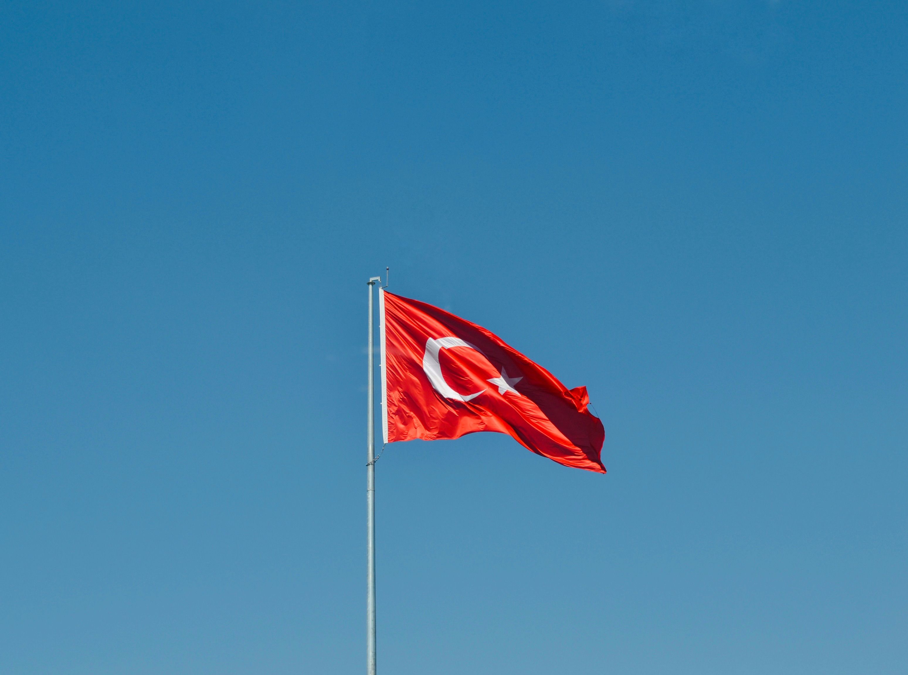 Waving Turkish Flag · Free Stock Photo